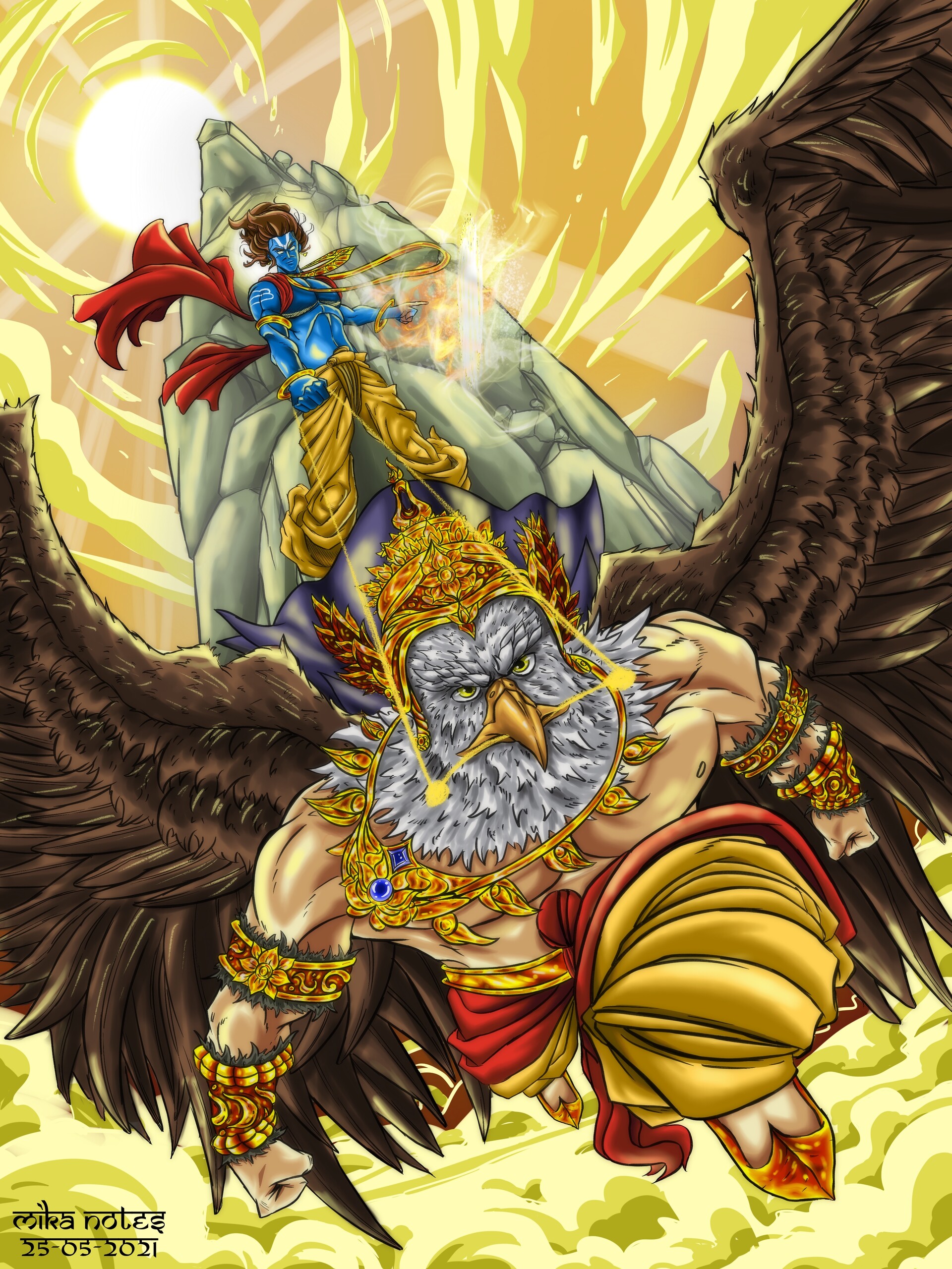 Garuda Bird Painting