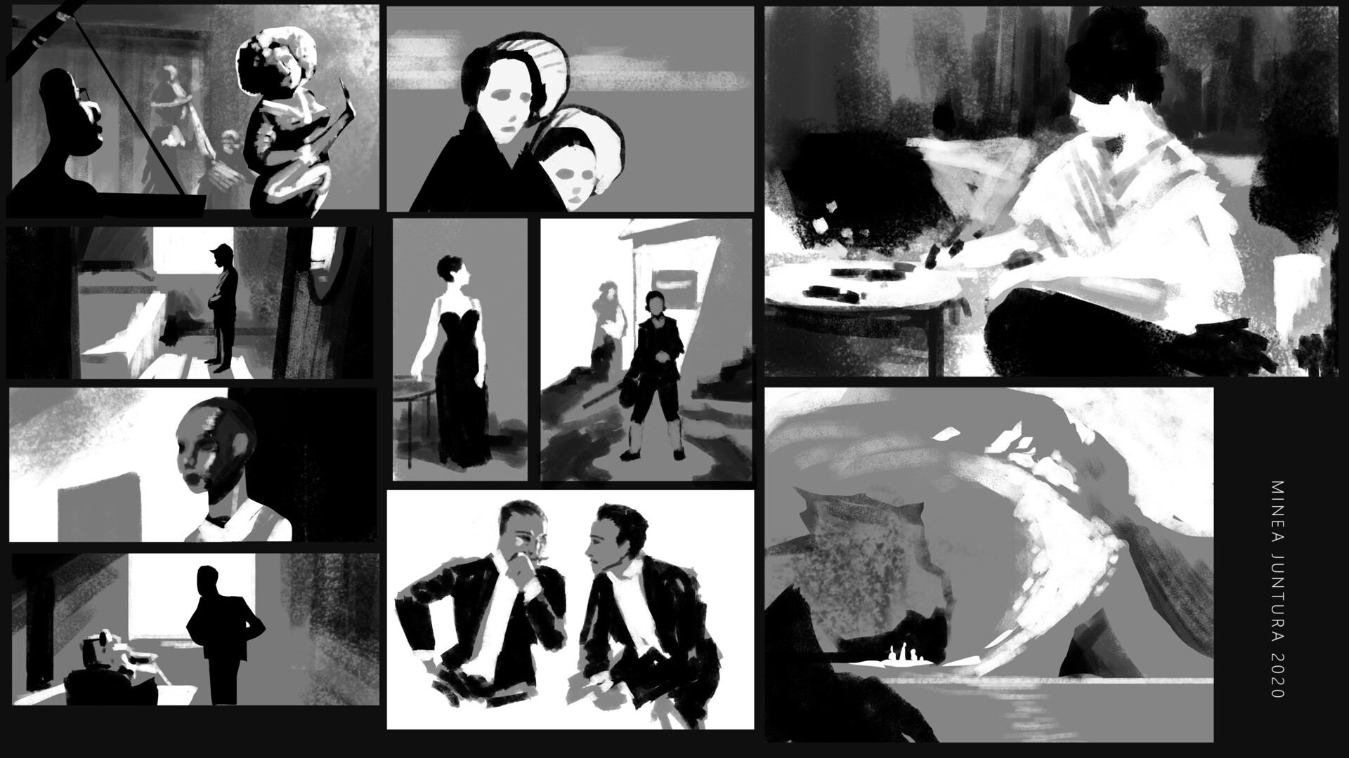 ArtStation - Shadow value studies