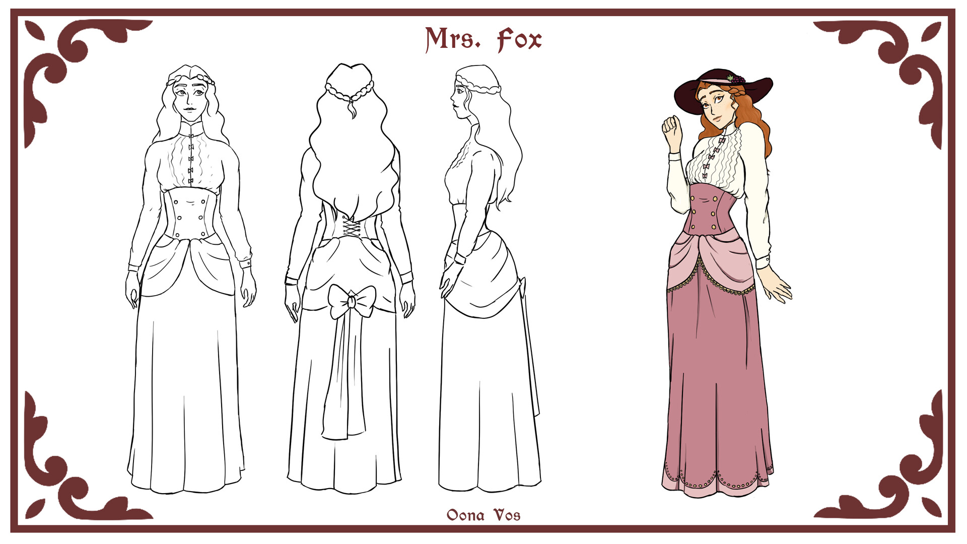 ArtStation - Character design Mrs. Fox