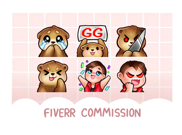 ArtStation - otter cry twitch emote