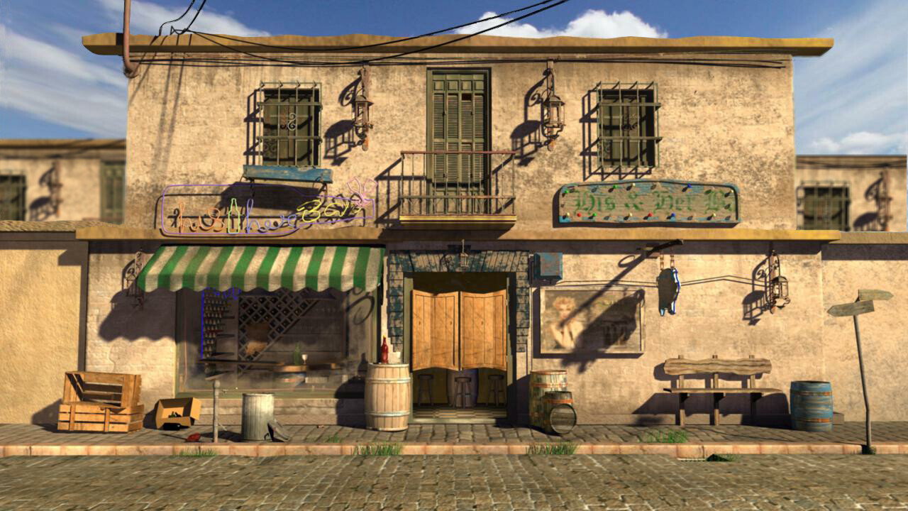 ArtStation - CowBoy Bar