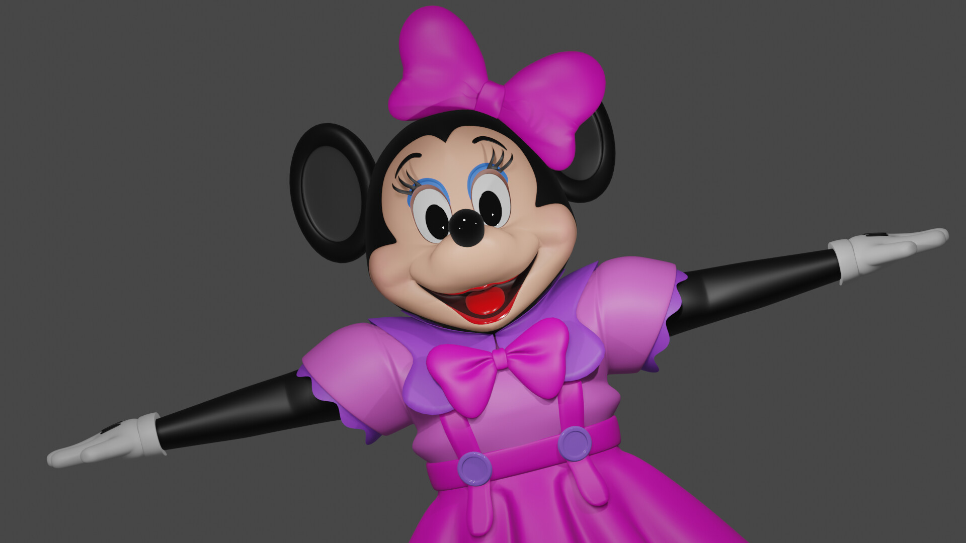 ArtStation - minnie mouse WIP