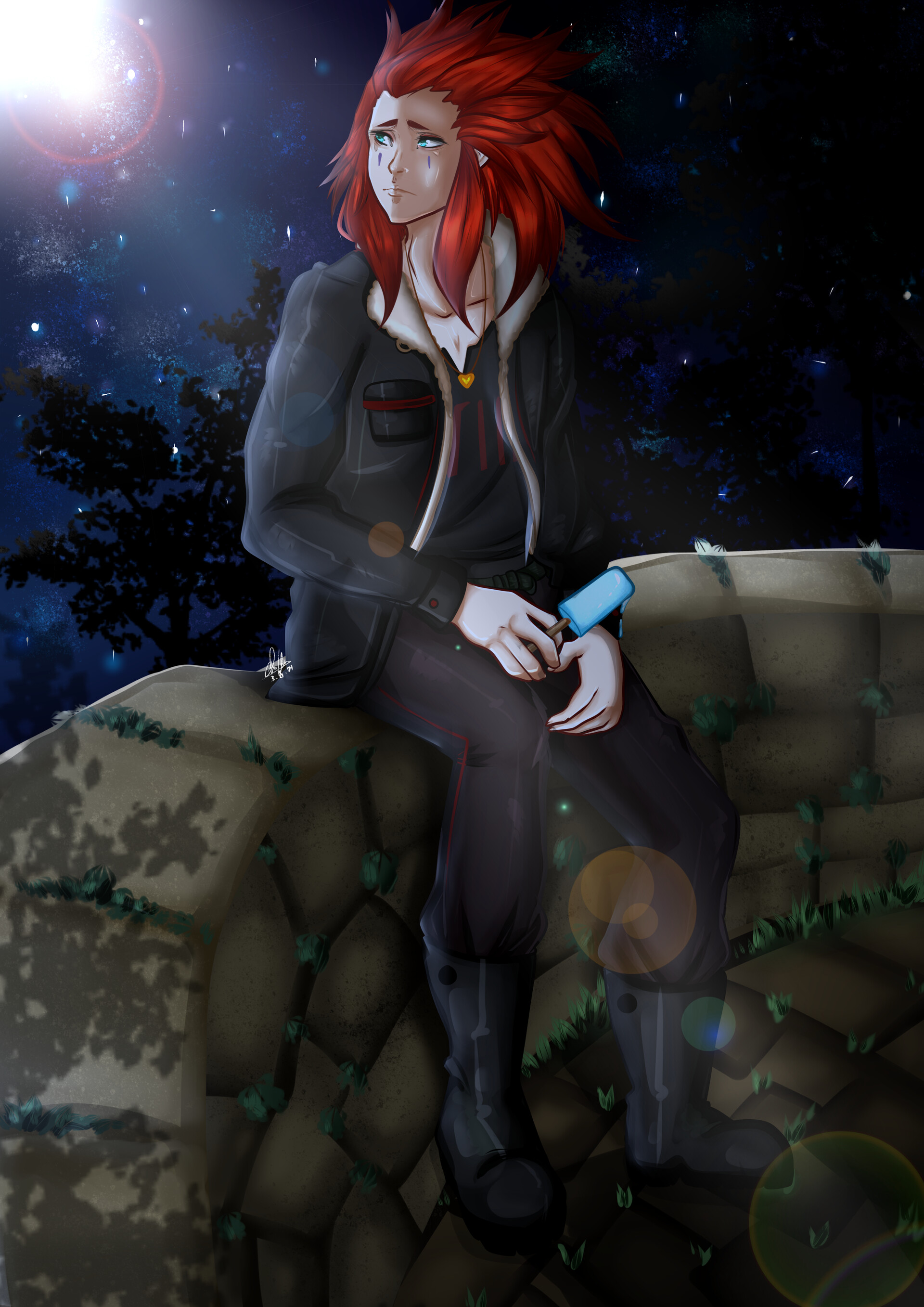 ArtStation - But im still here [Axel fanart]