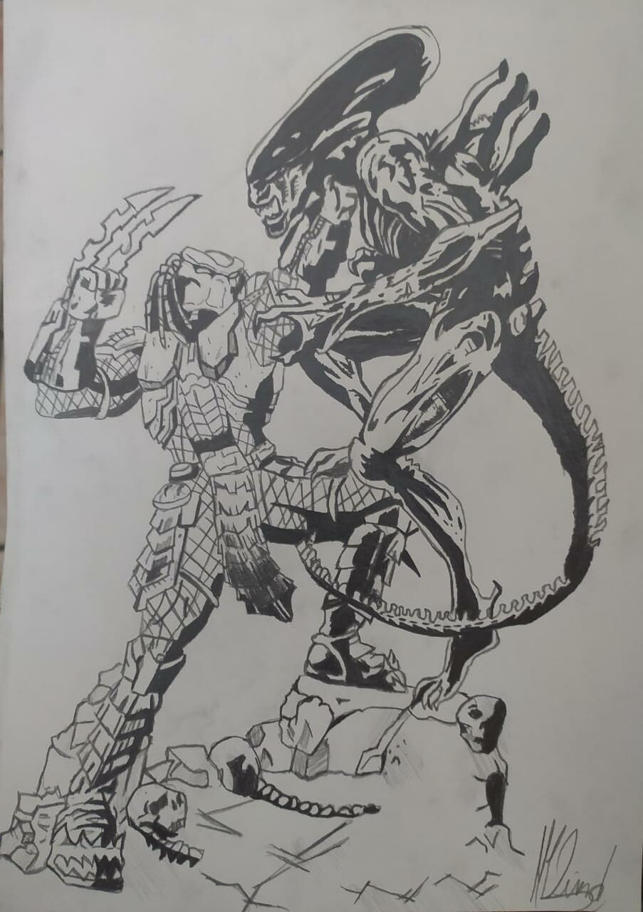 ArtStation - Predator vs Alien