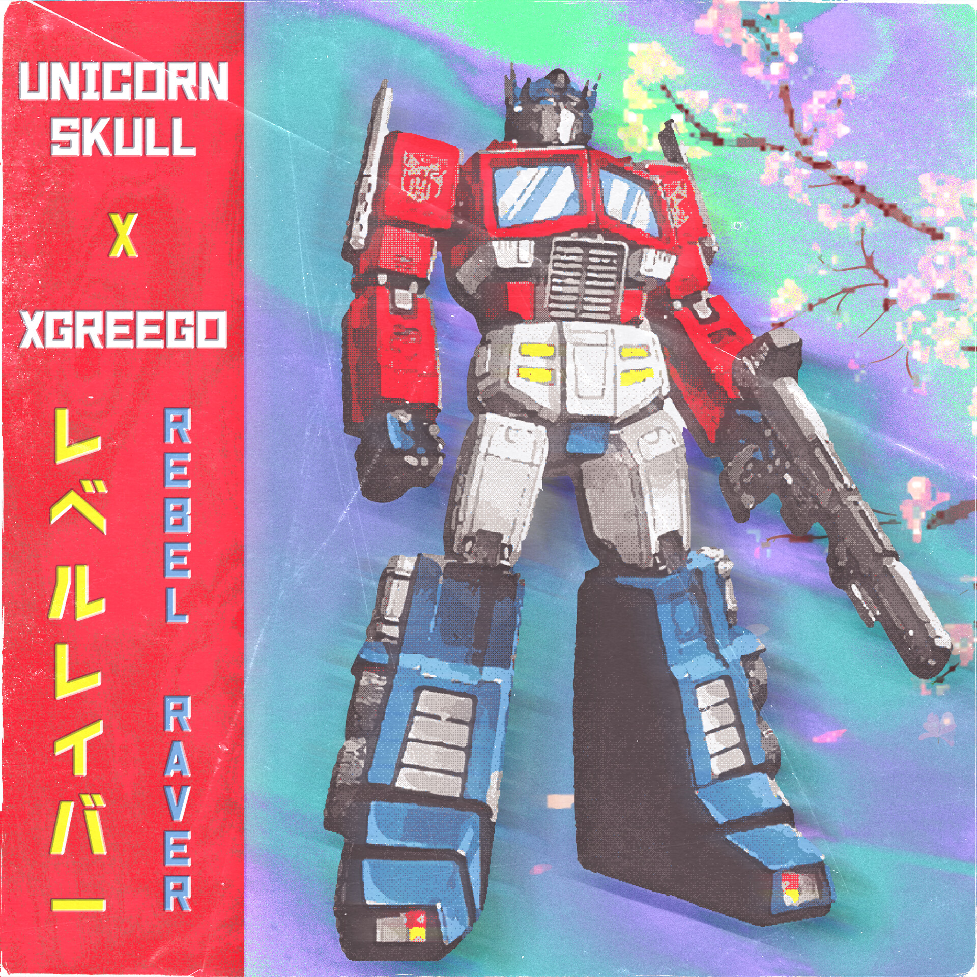 ArtStation - rebel raver track cover + concept art