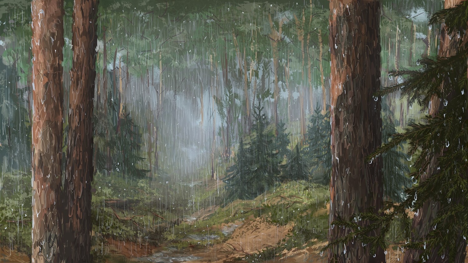 ArtStation - About rain
