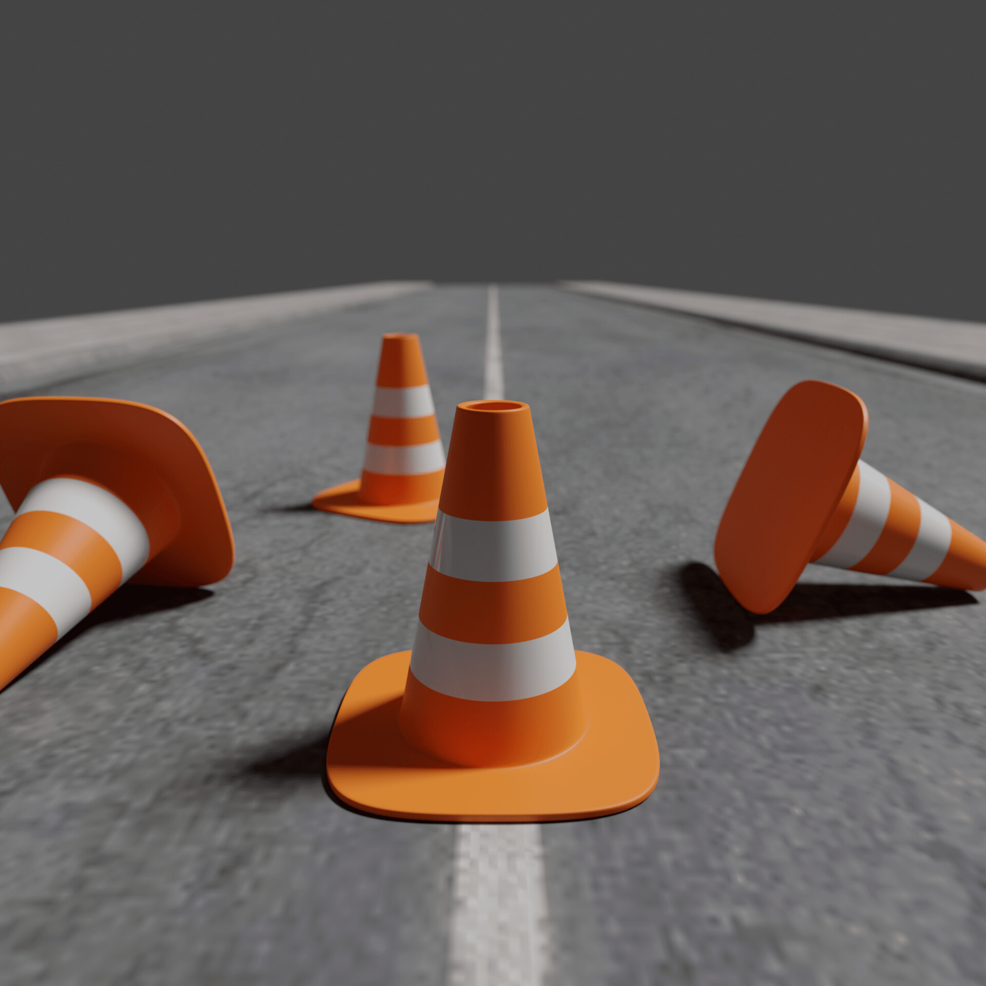 ArtStation - Traffic Cones