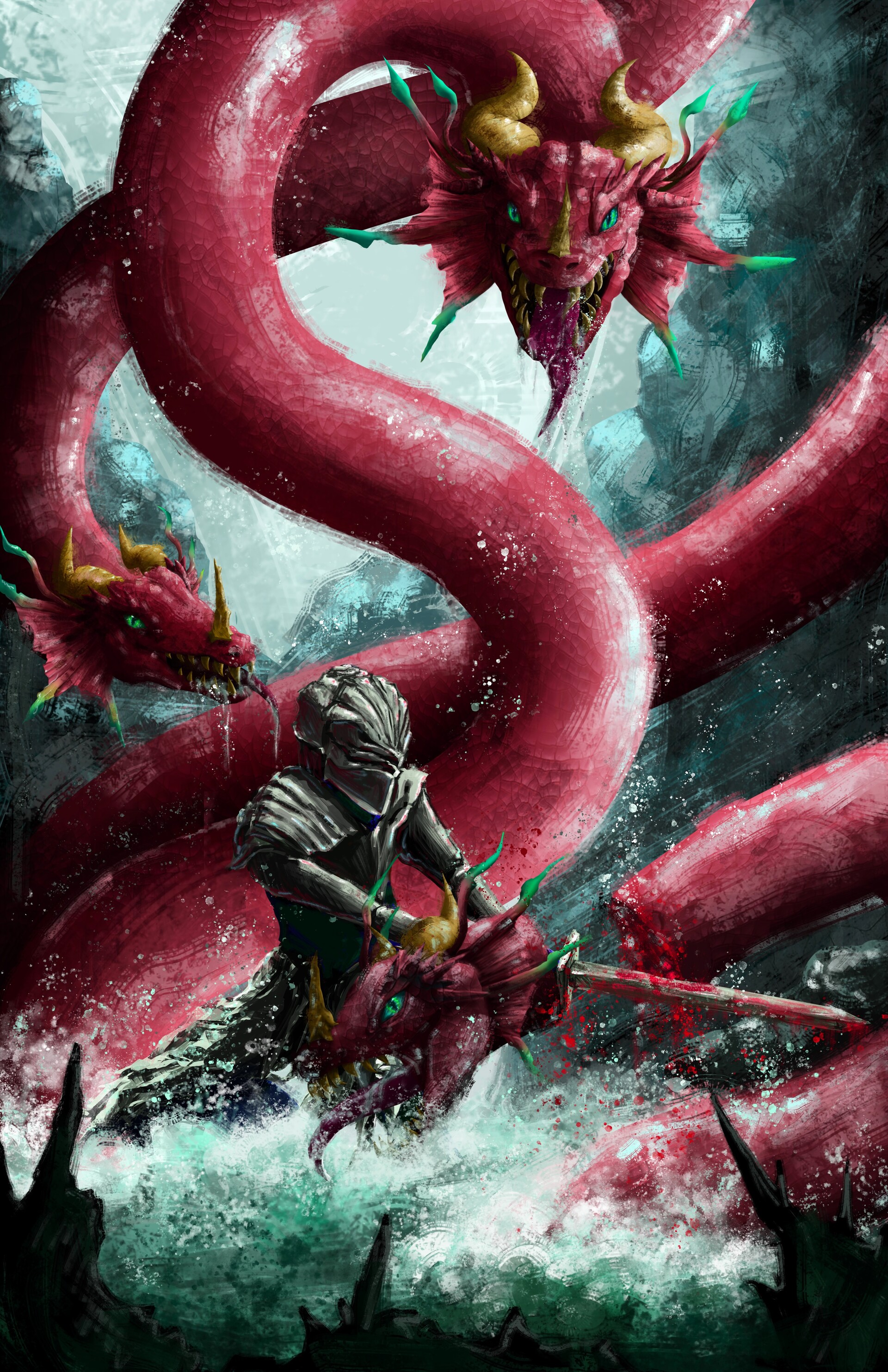 ArtStation - Hydra Battle