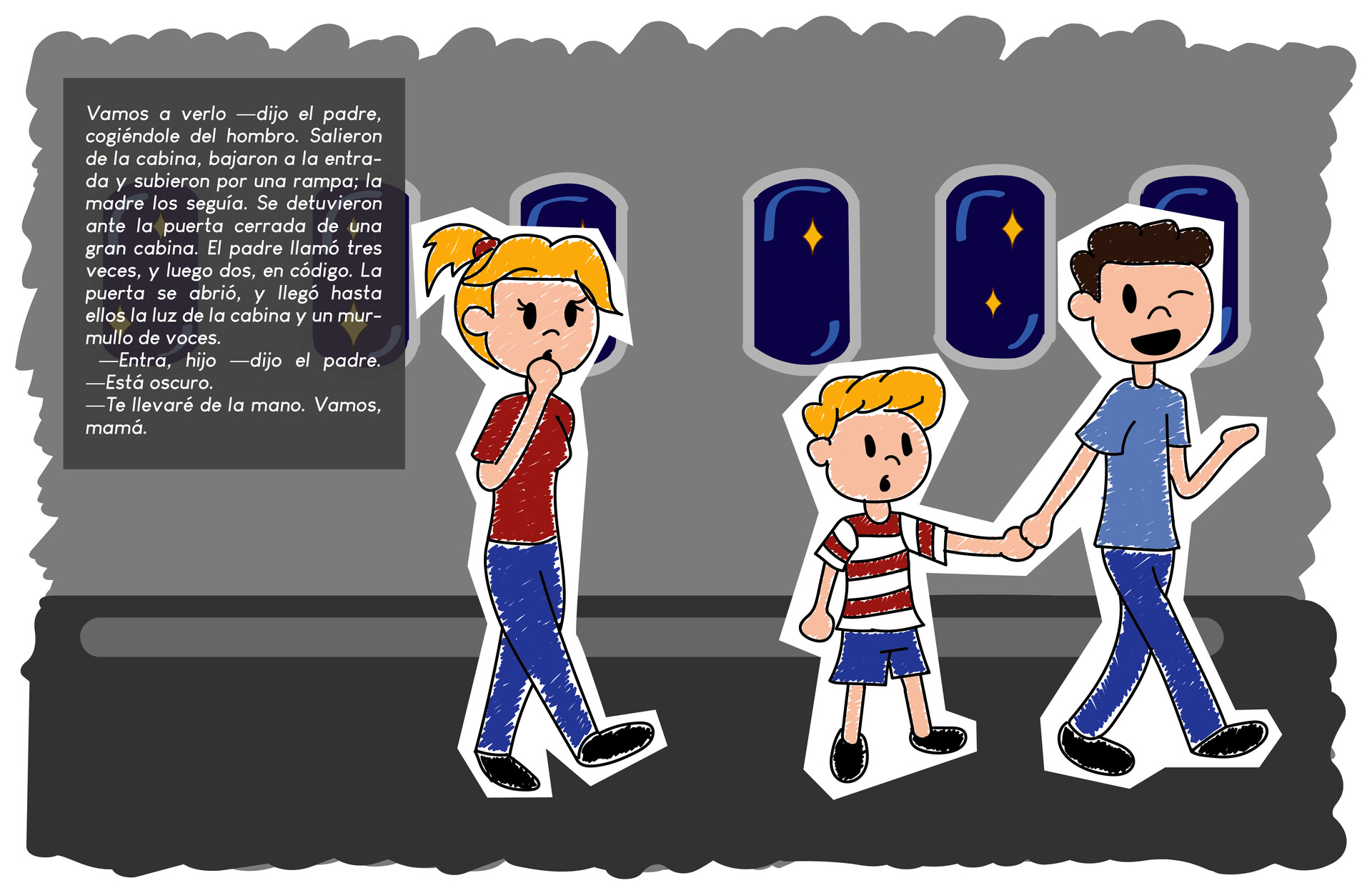 Erick Fabian CM - ILUSTRACIONES Y PORTADAS DEL CUENTO INFANTIL ¨EL REGALO¨ DE RAY BRADBURY