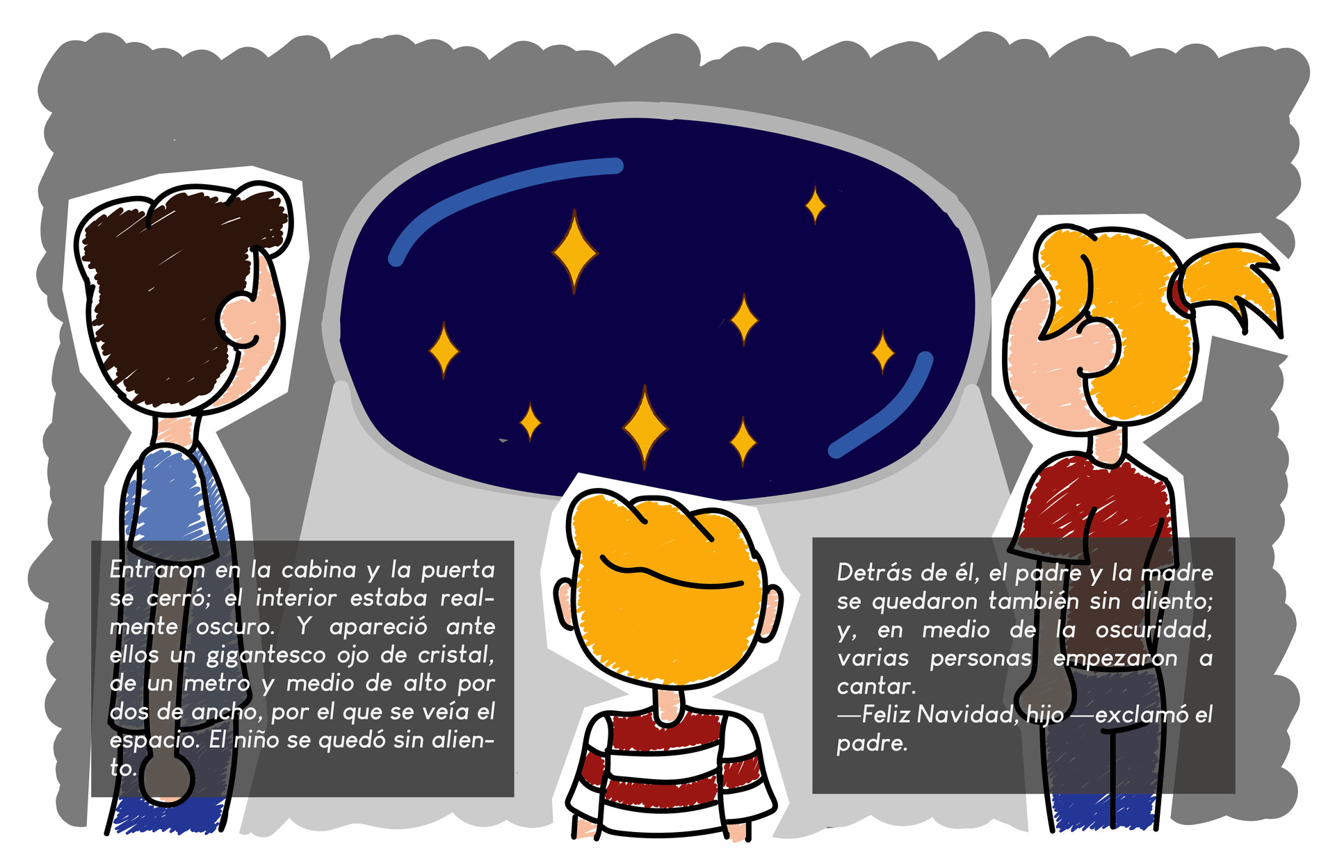 Erick Fabian CM - ILUSTRACIONES Y PORTADAS DEL CUENTO INFANTIL ¨EL REGALO¨ DE RAY BRADBURY