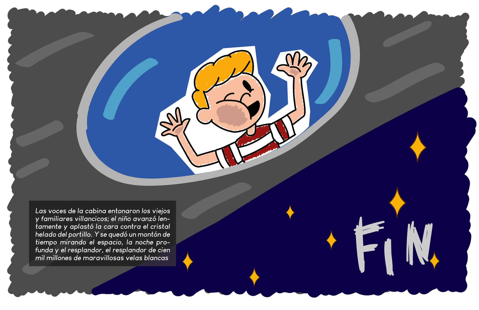 Erick Fabian CM - ILUSTRACIONES Y PORTADAS DEL CUENTO INFANTIL ¨EL REGALO¨ DE RAY BRADBURY