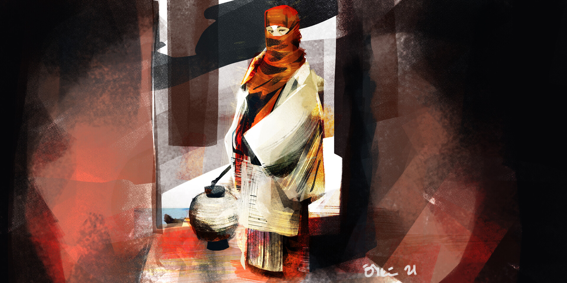 ArtStation - Geisha Concept Painting