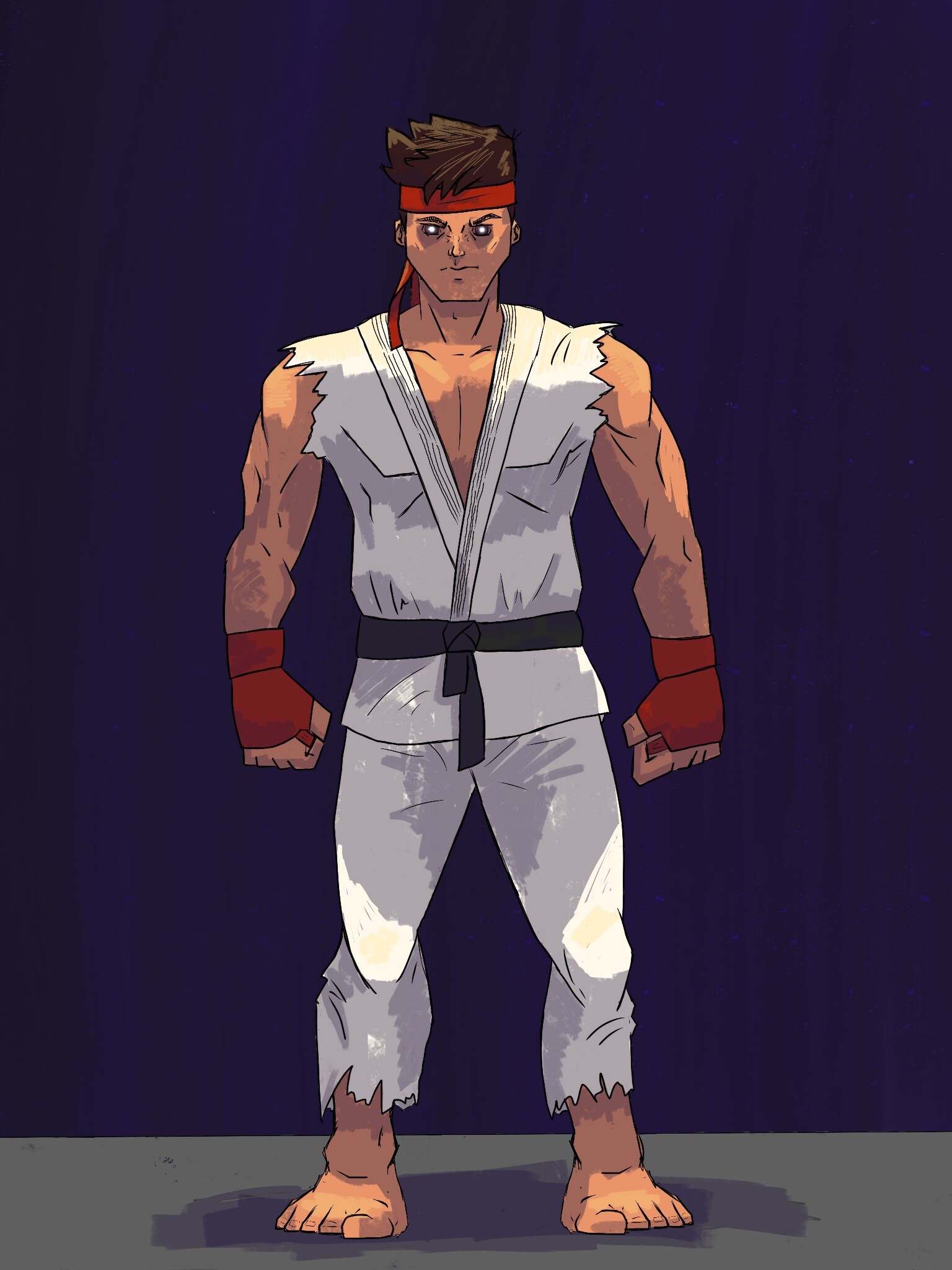 ArtStation - Kings Never Die--Ryu fan art