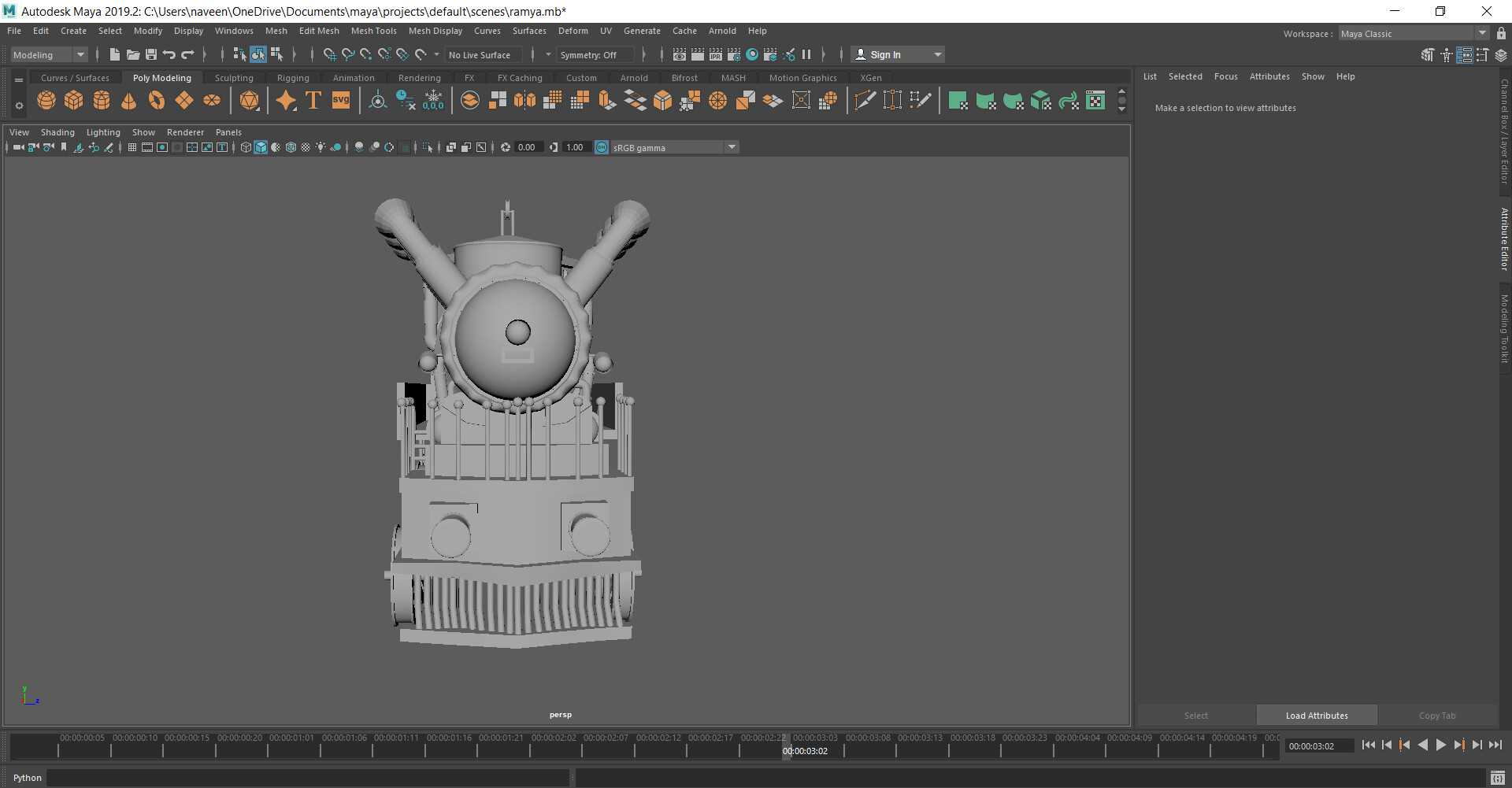 ArtStation - maya train model