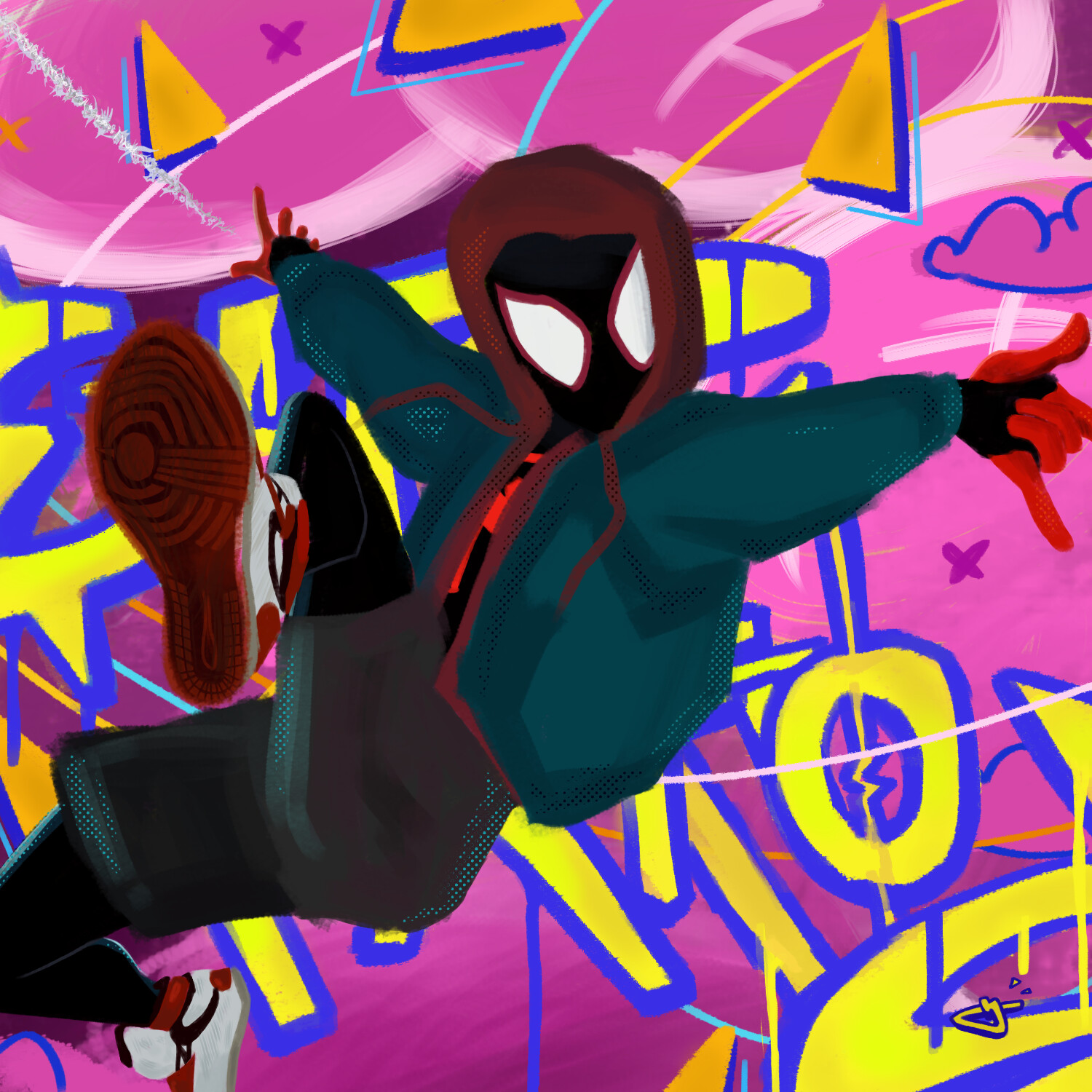 ArtStation - Miles Morales from Spiderman into the Spider-Verse