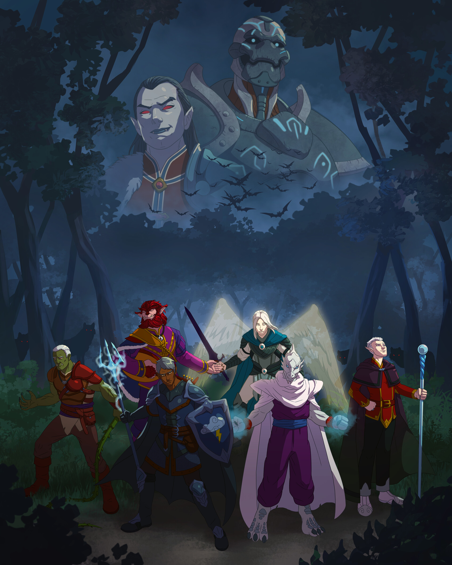 ArtStation - DnD Ravenloft campaign party commission
