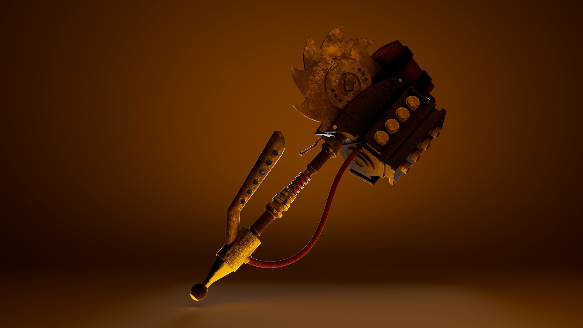 ArtStation - Post-Apocalyptic Axe Concept - 3D Modelling from Maya ...