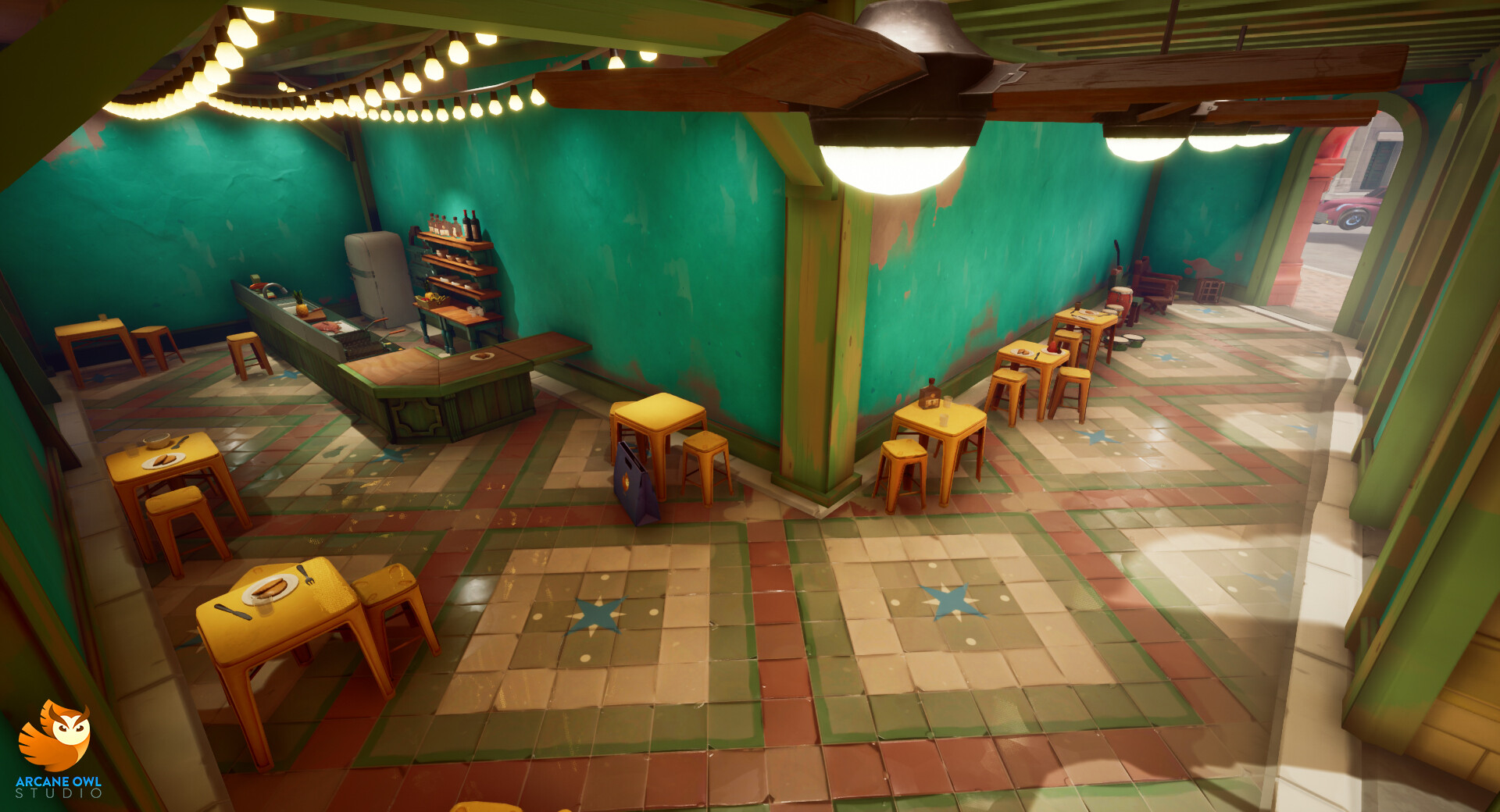 Arcane Owl Studio - Overwatch Havana Map - Fan Art (Education Purpose Only)