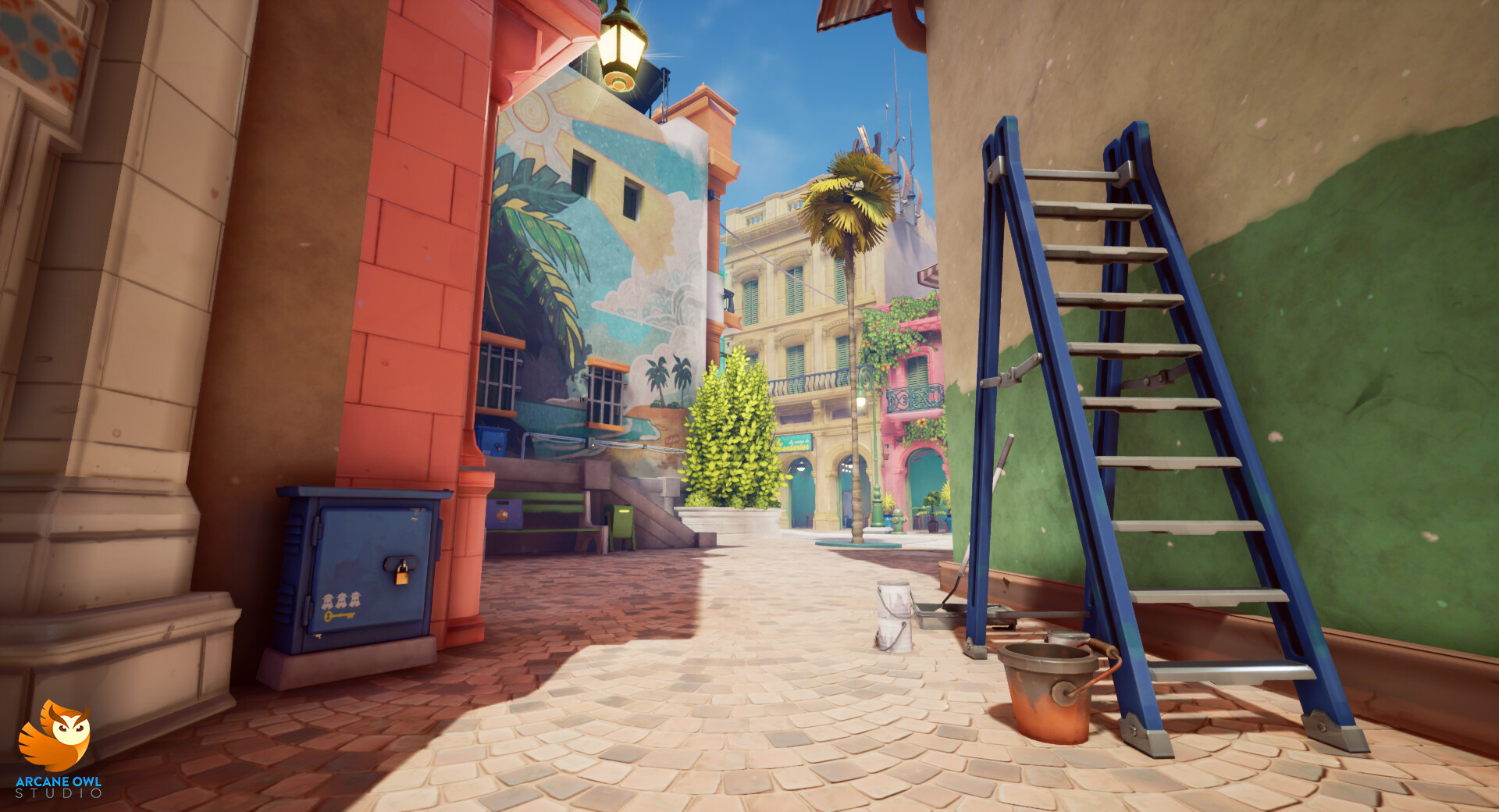 Arcane Owl Studio - Overwatch Havana Map - Fan Art (Education Purpose Only)