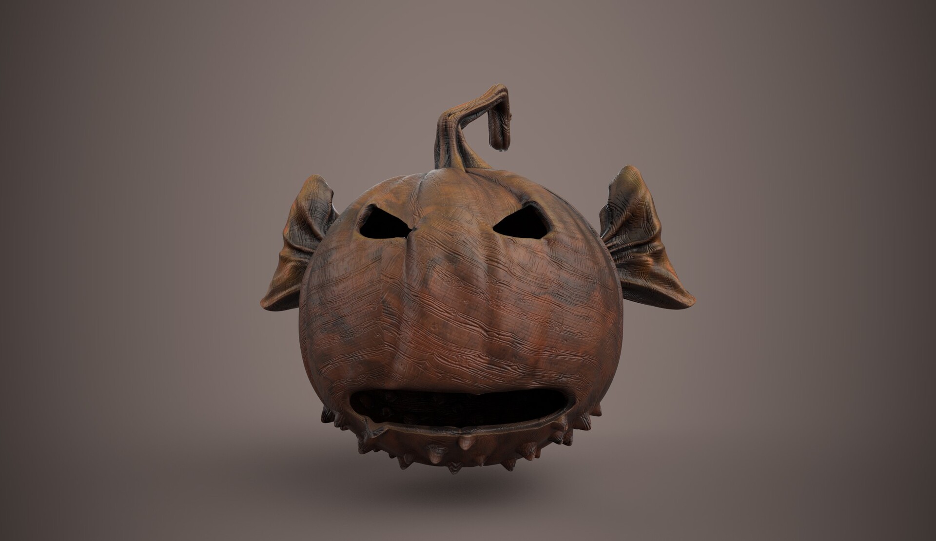 ArtStation - pumpkinPufferFish_texture