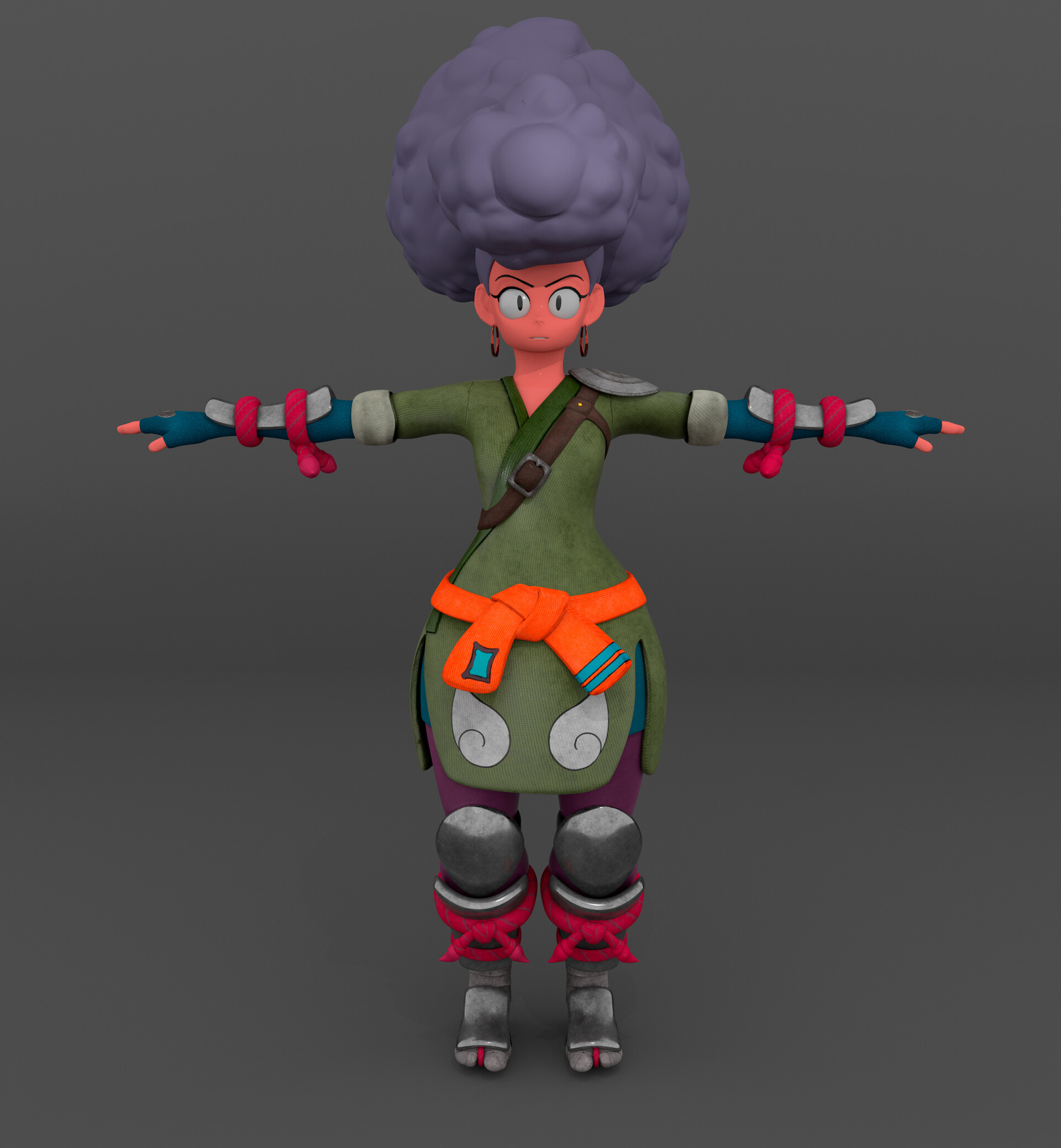 ArtStation - fighting girl