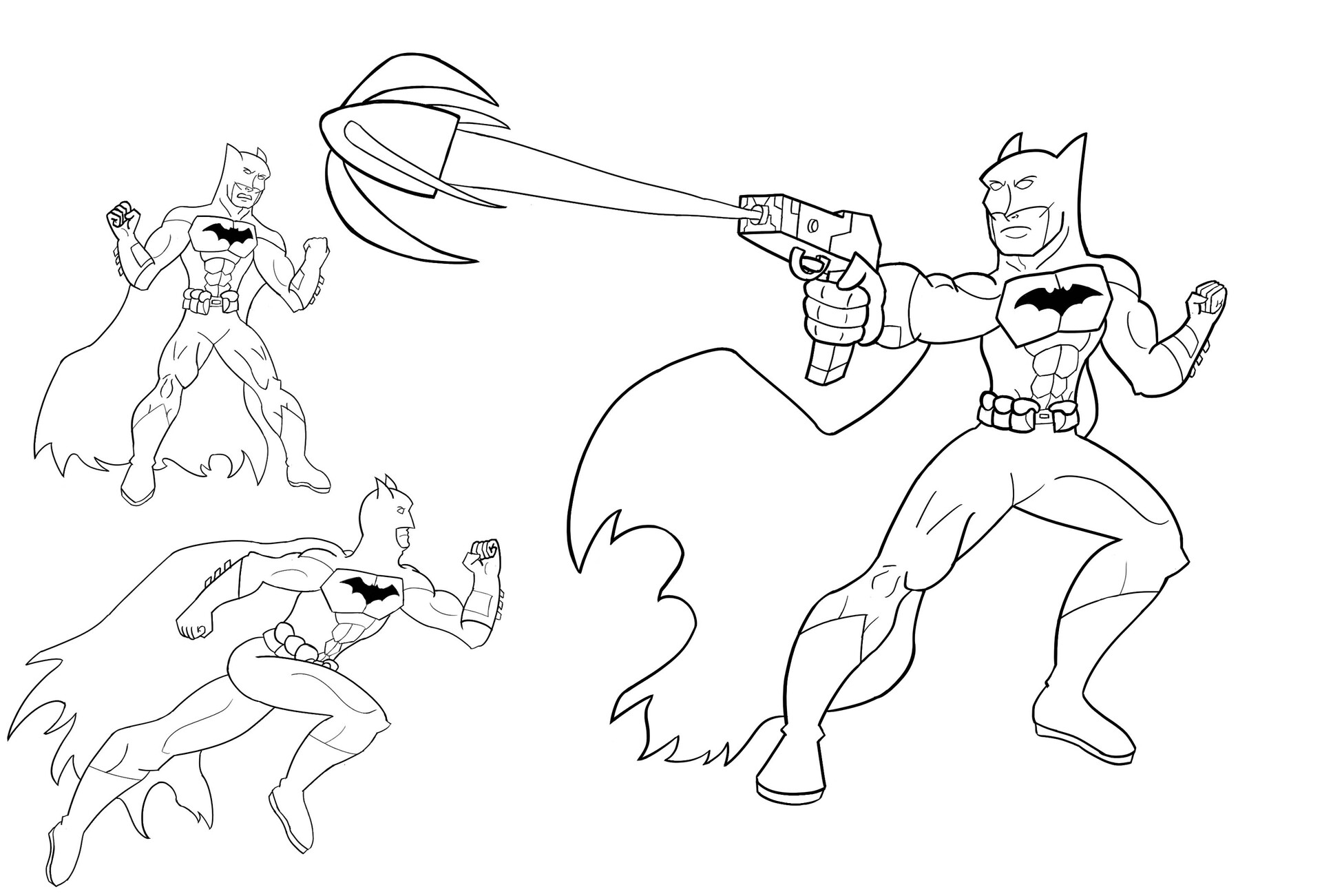 ArtStation - Batman Action Sheet