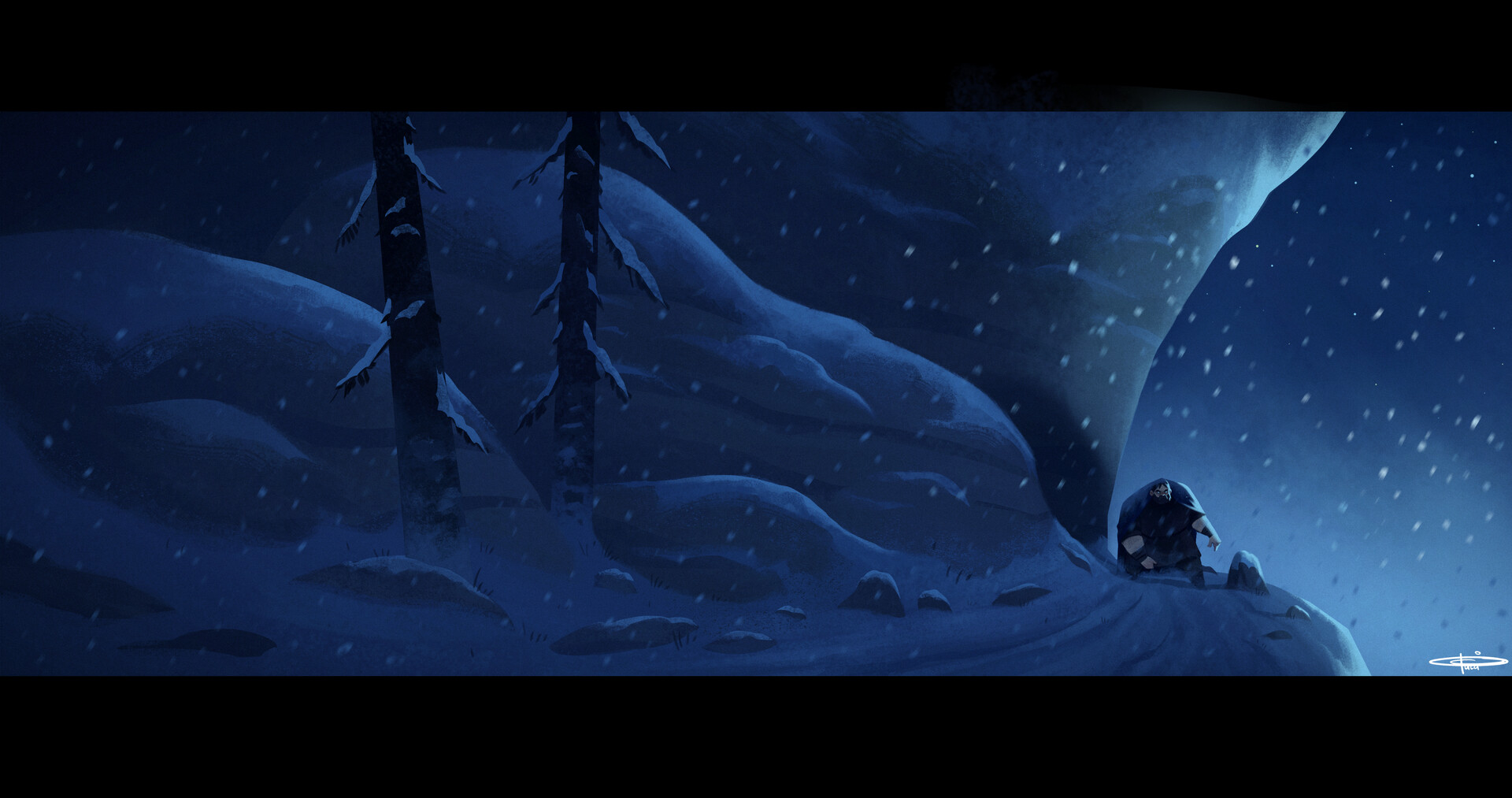 ArtStation - Snow wolf