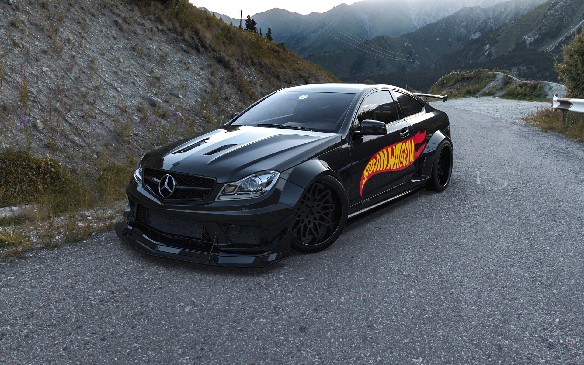 ArtStation - Mercedes Benz C63 AMG SATANWAGEN