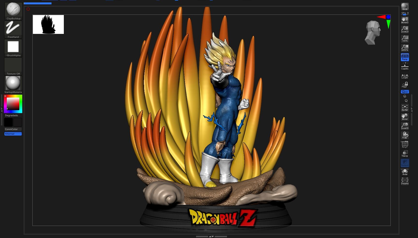 M3D Studios - Majin Vegeta ベジータ四世