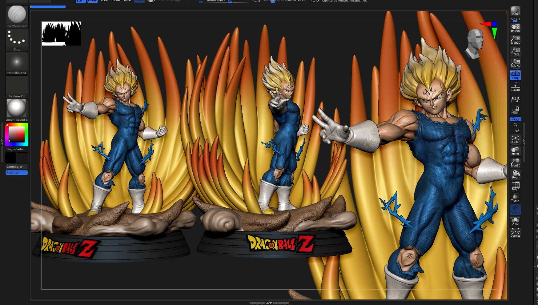 M3D Studios - Majin Vegeta ベジータ四世