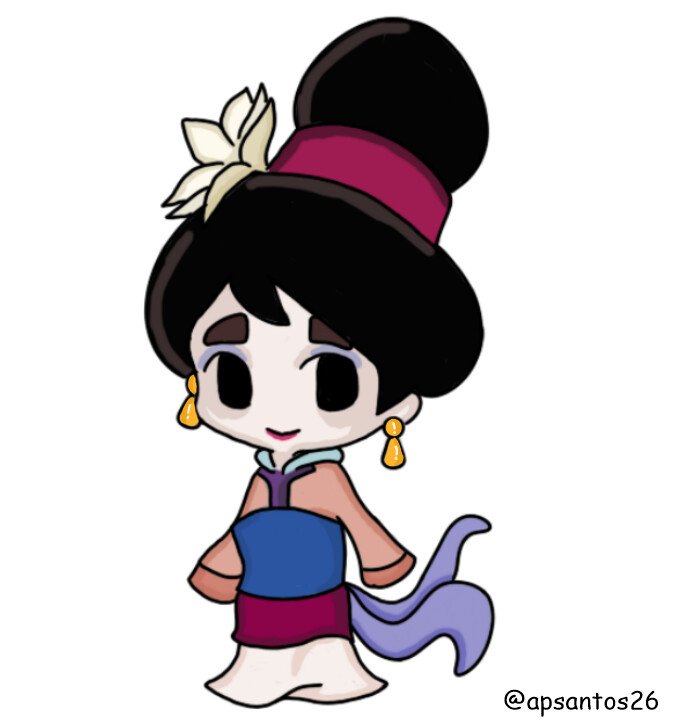 Chibi Disney Princess Mulan