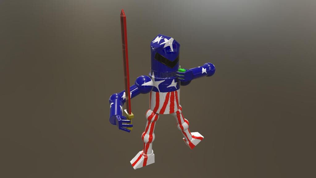 Ray Phoenix - Patriot Toy Justice Knight