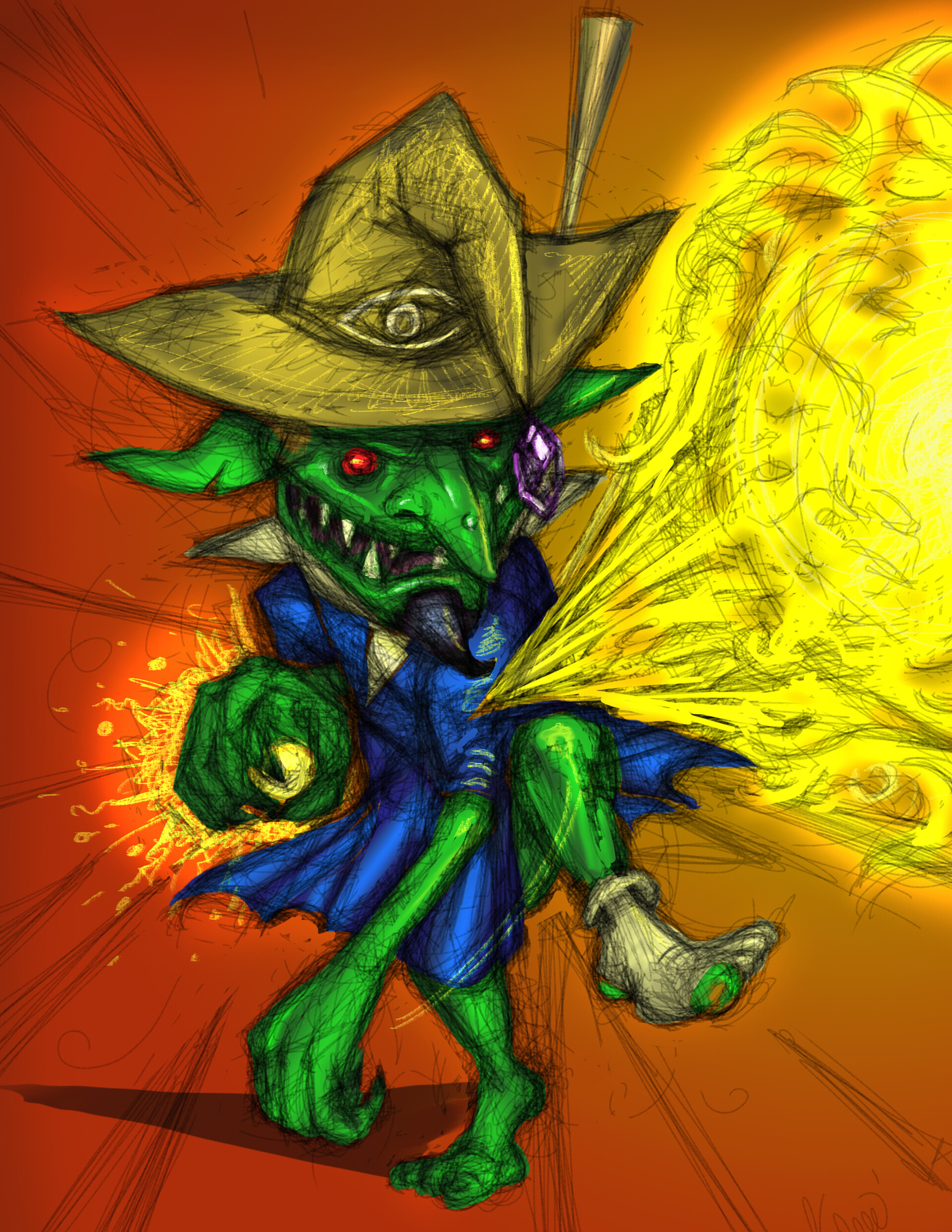 ArtStation - Goblin Shiny Fireball Overdrive