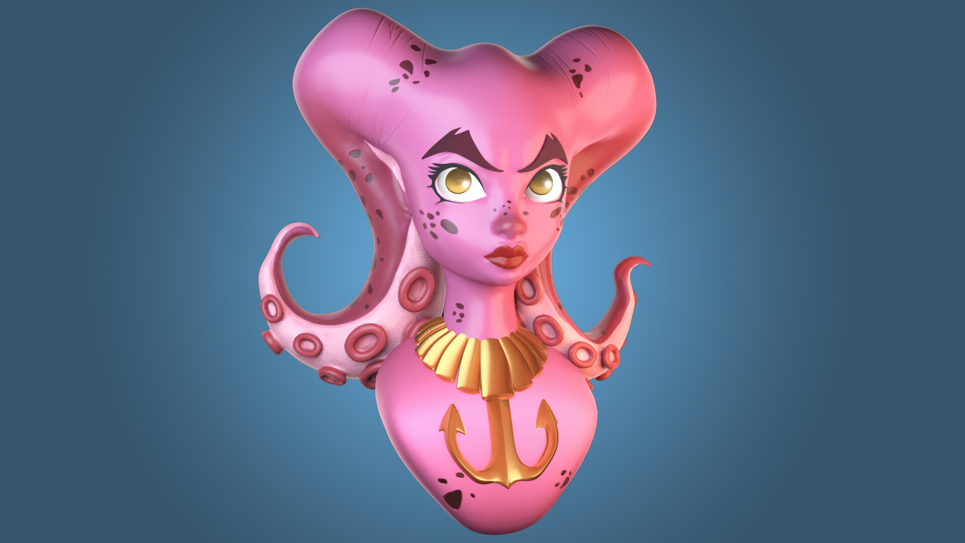 ArtStation - Octopus lady