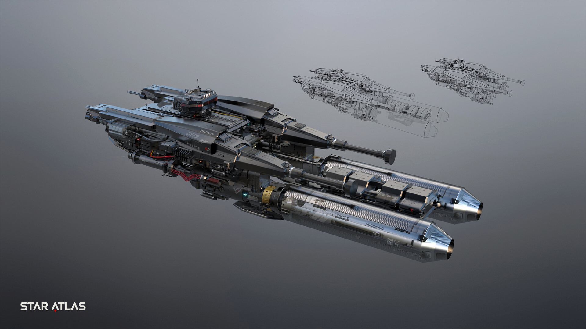 ArtStation - STAR ATLAS - Pearce R8 - Refueling/Repairing ship ...