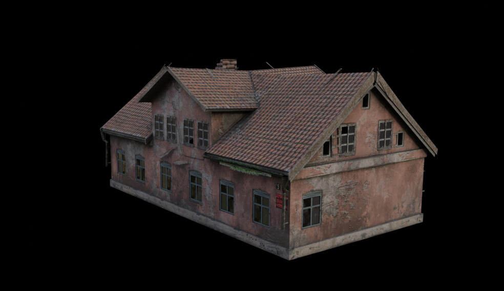 ArtStation - Abandoned building asset
