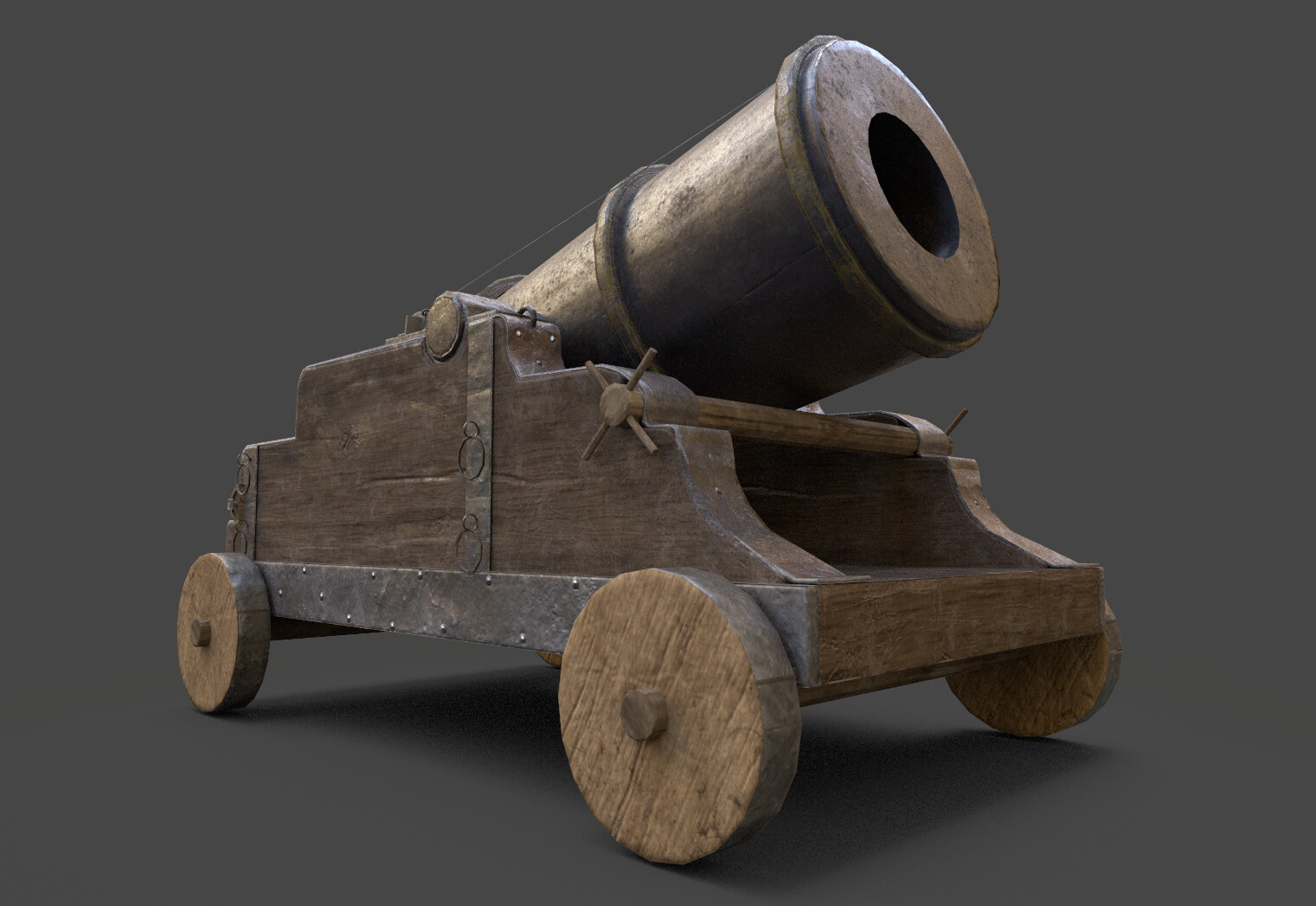 ArtStation - Game ready old canon