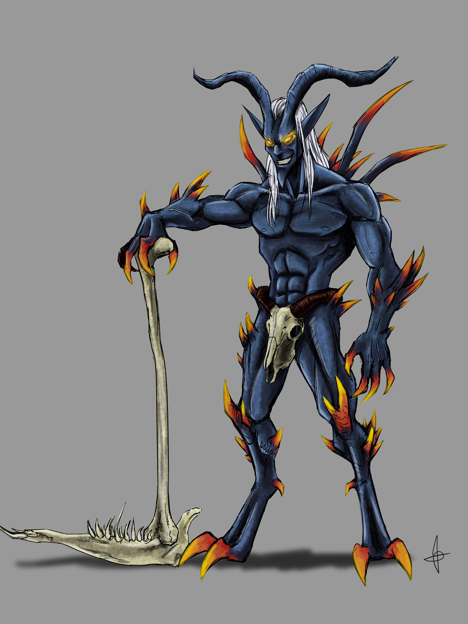 ArtStation - WIP - Venom Blue Devil