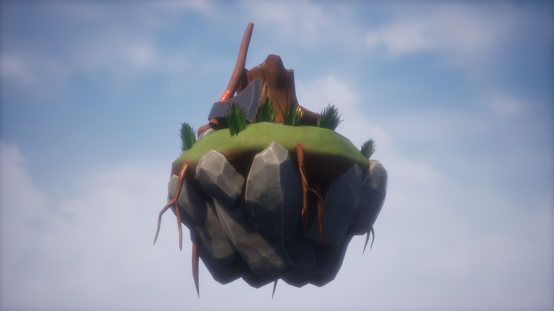 ArtStation - Stylized Floating Island Environment