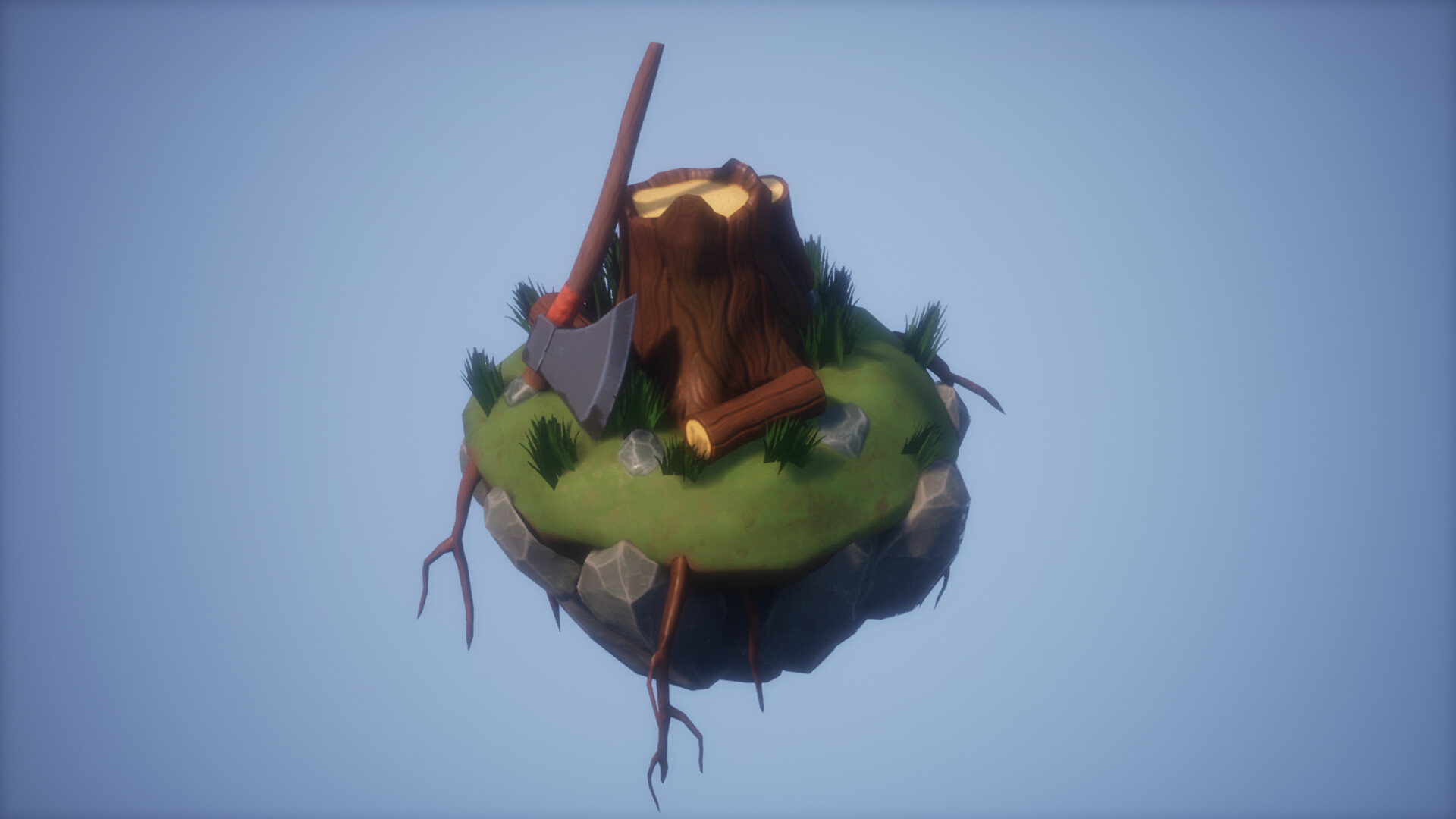 Joshua Burrows - Stylized Floating Island Environment