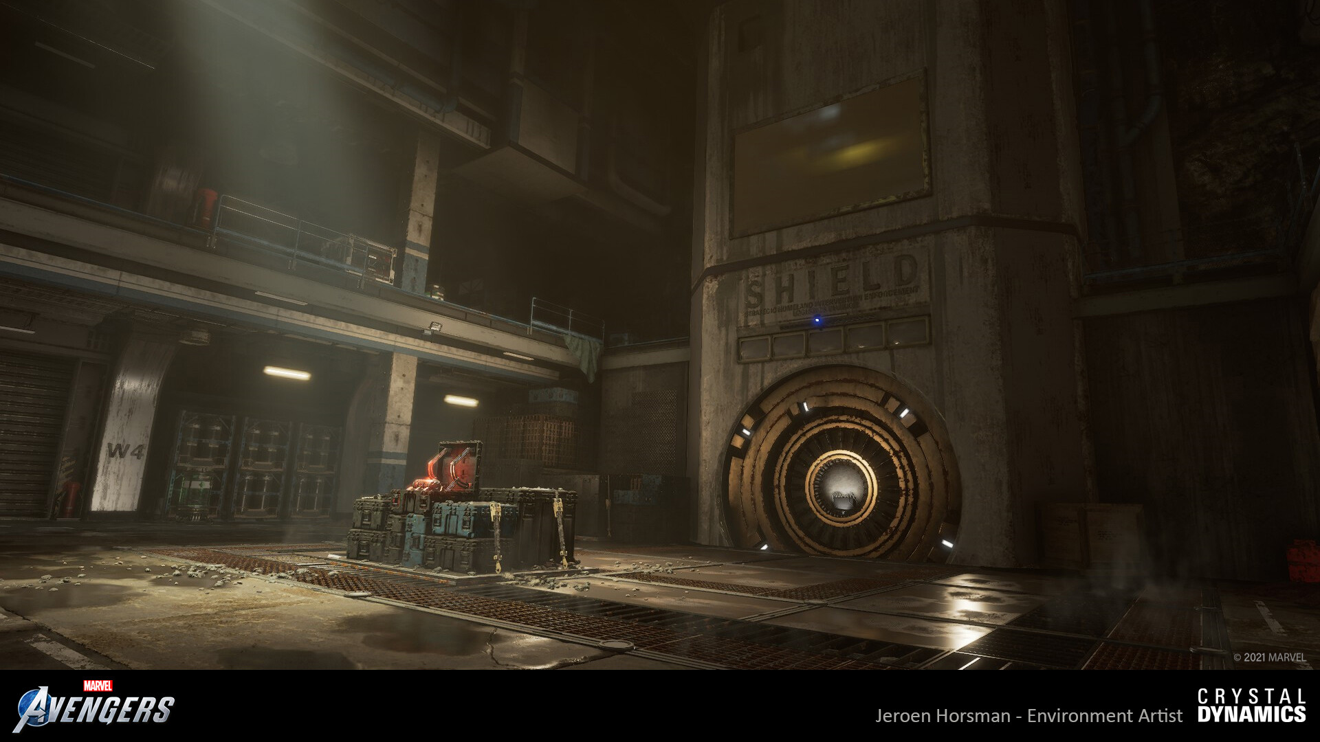 Jeroen Horsman - Marvel's Avengers - Shield bunker and city parking lot