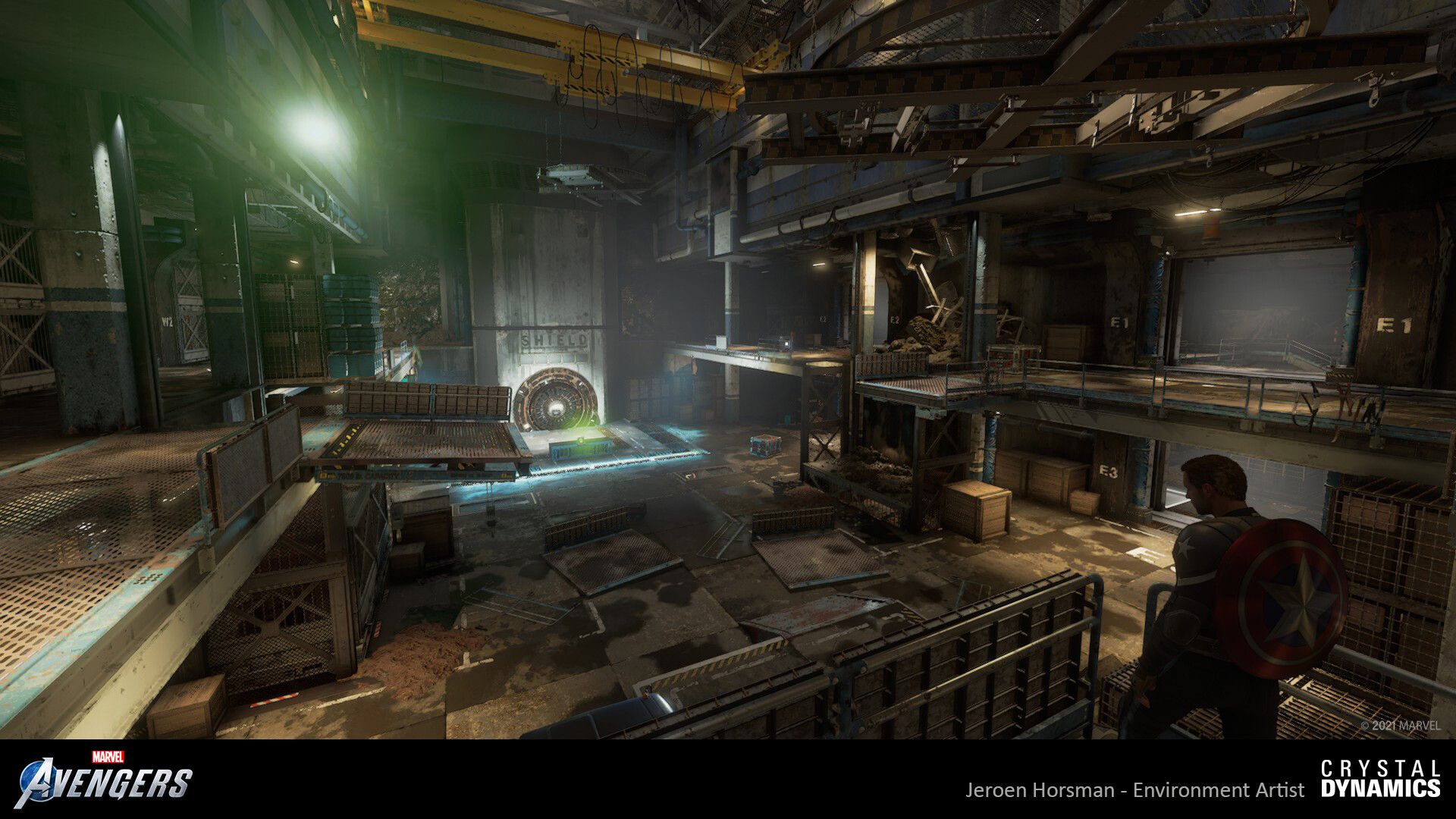 Jeroen Horsman - Marvel's Avengers - Shield bunker and city parking lot