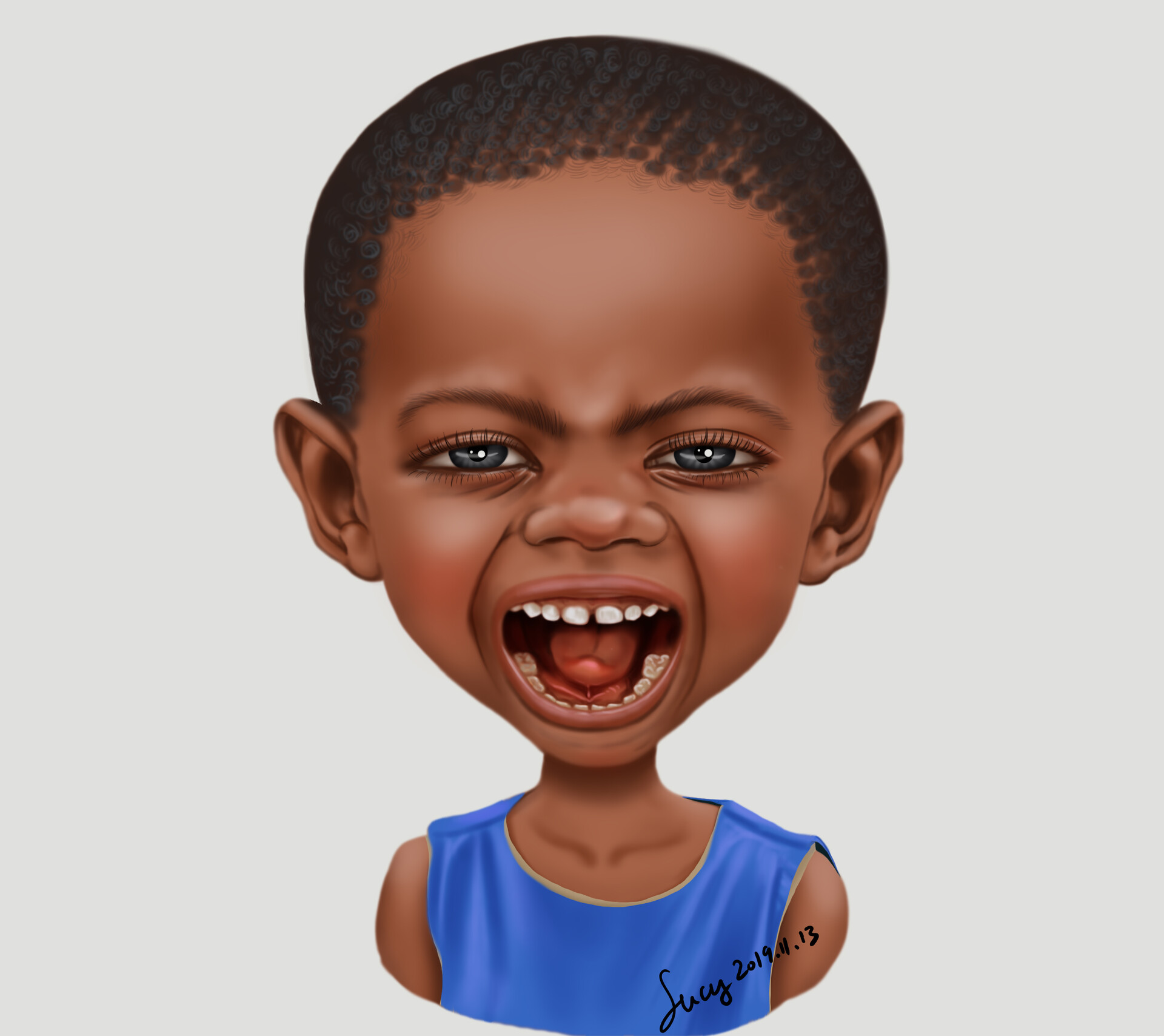 ArtStation - Grimacing Child 5