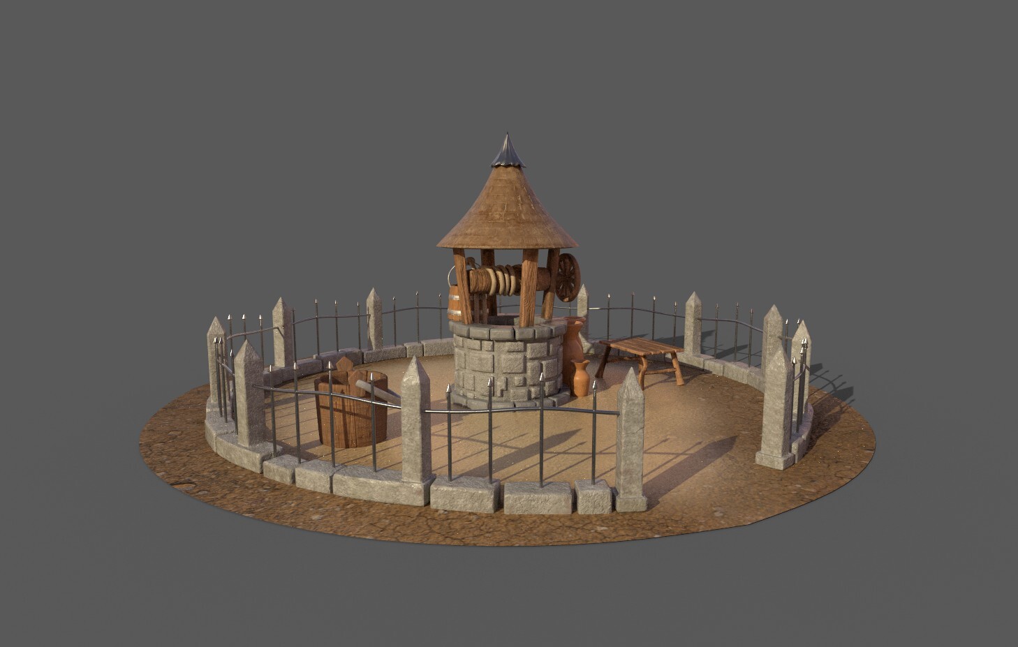 ArtStation - Environment. A rock well