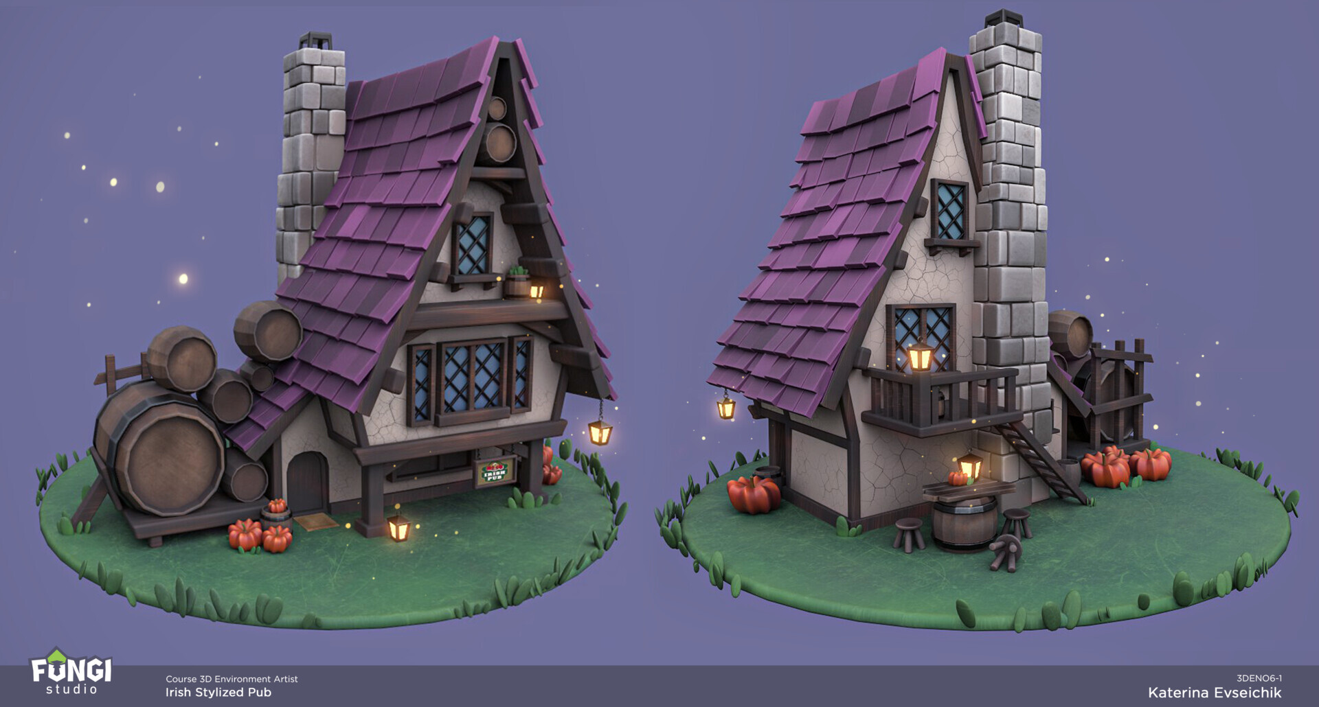 ArtStation - Irish Stylized Pub