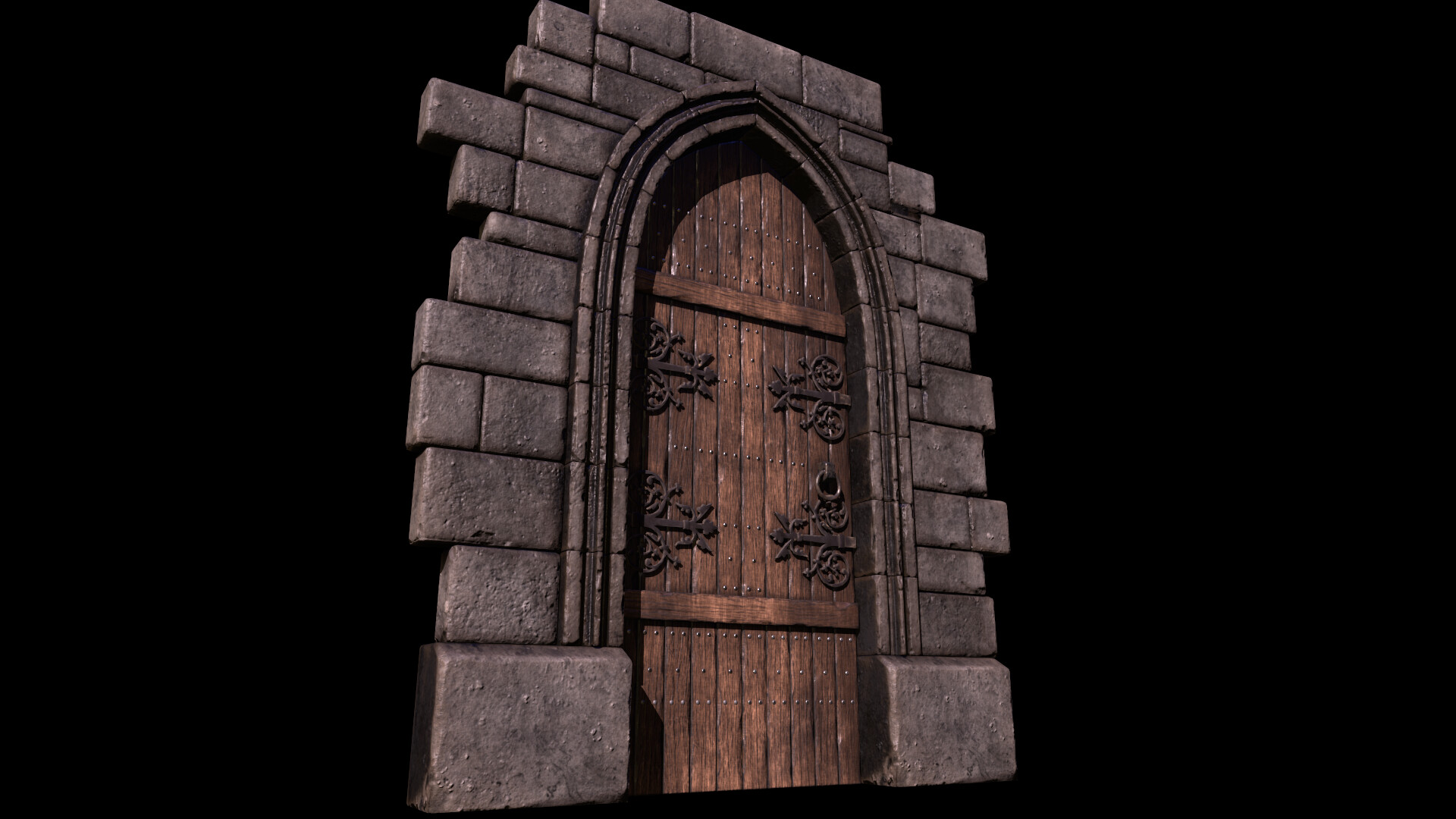 ArtStation - medieval door