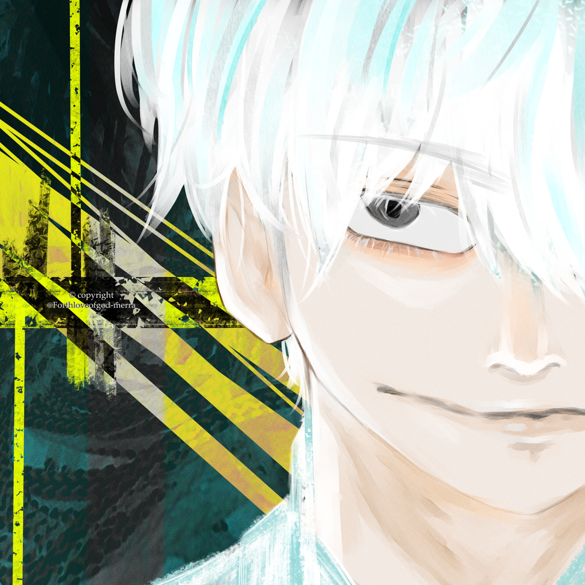 ArtStation - Man staring at your soul.