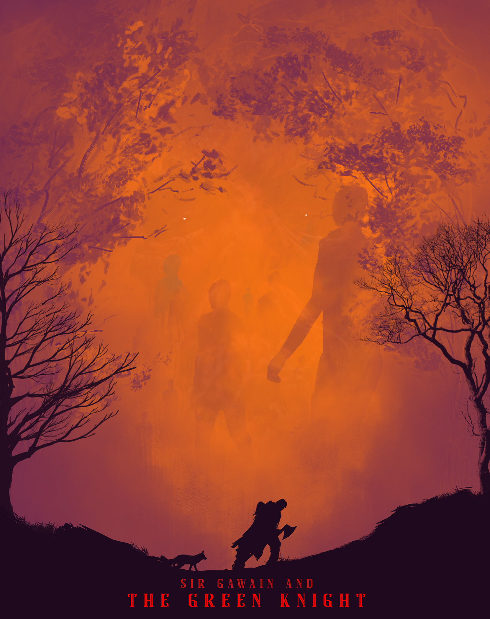 ArtStation - "Green Knight" poster tribute.