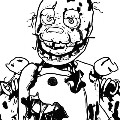 fnaf coloring pages springtrap