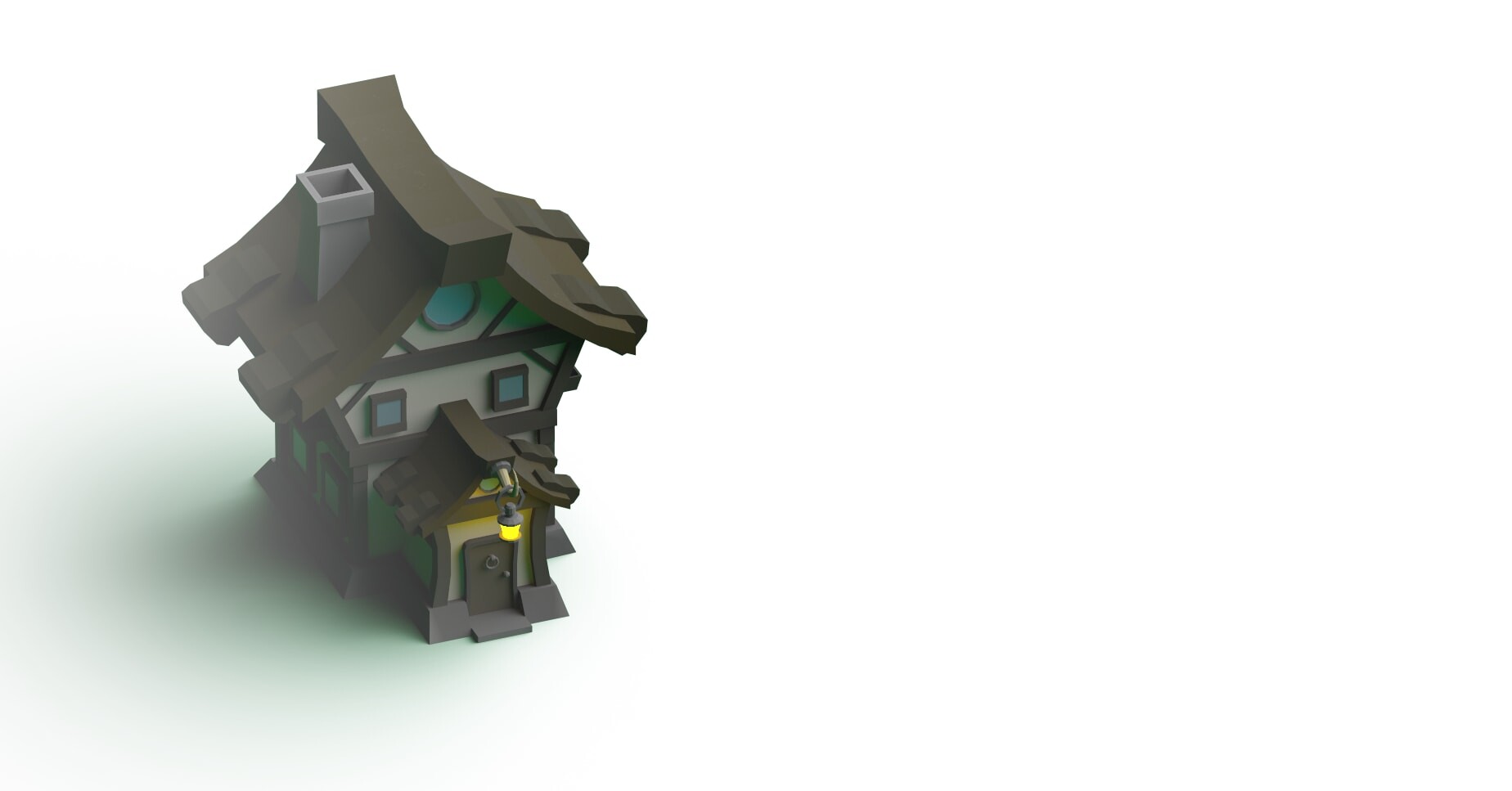 ArtStation - house 1x1 lowPoly